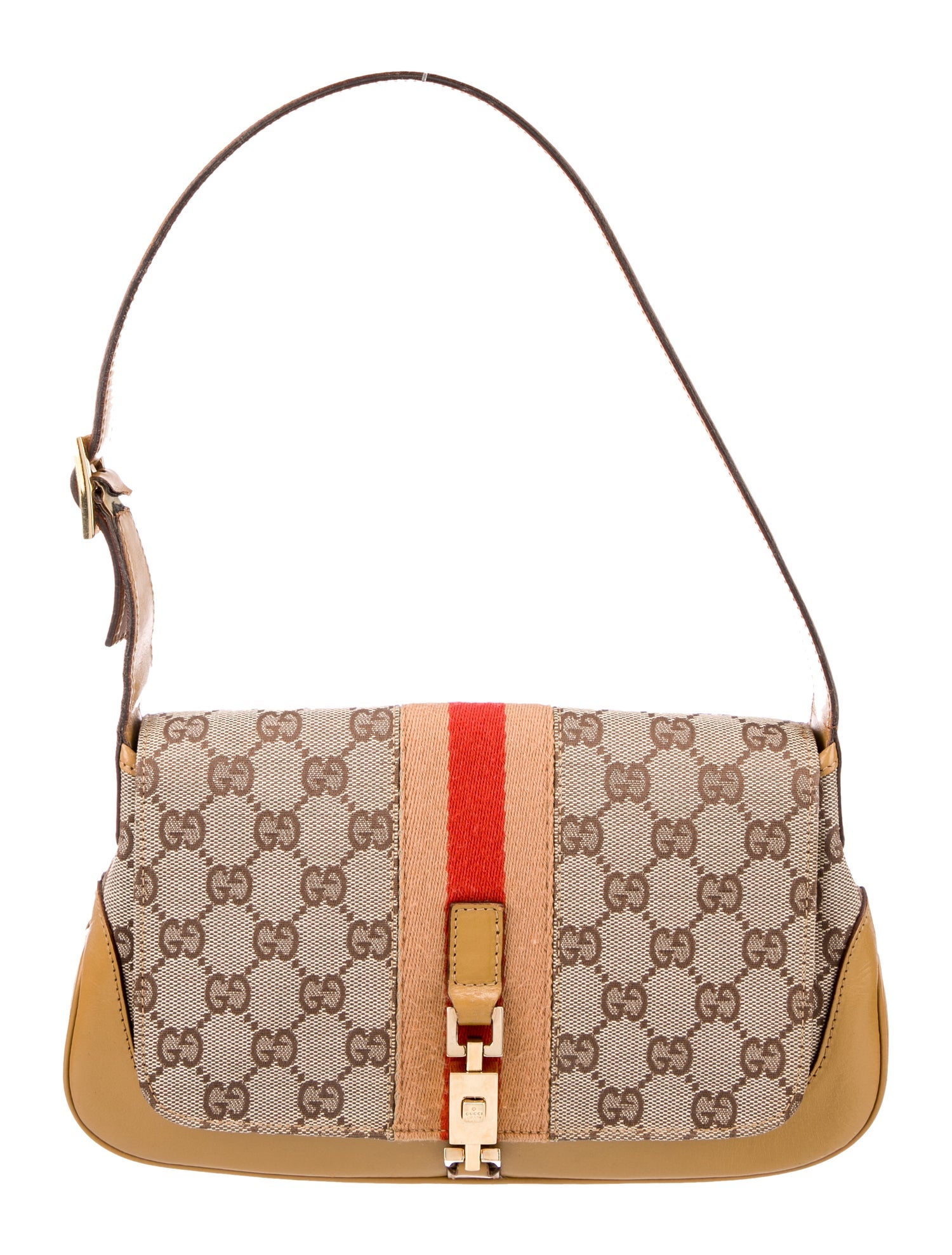 Gucci GG Canvas Jackie Small Vintage - Neutrals Shoulder Bags, Handbags ...