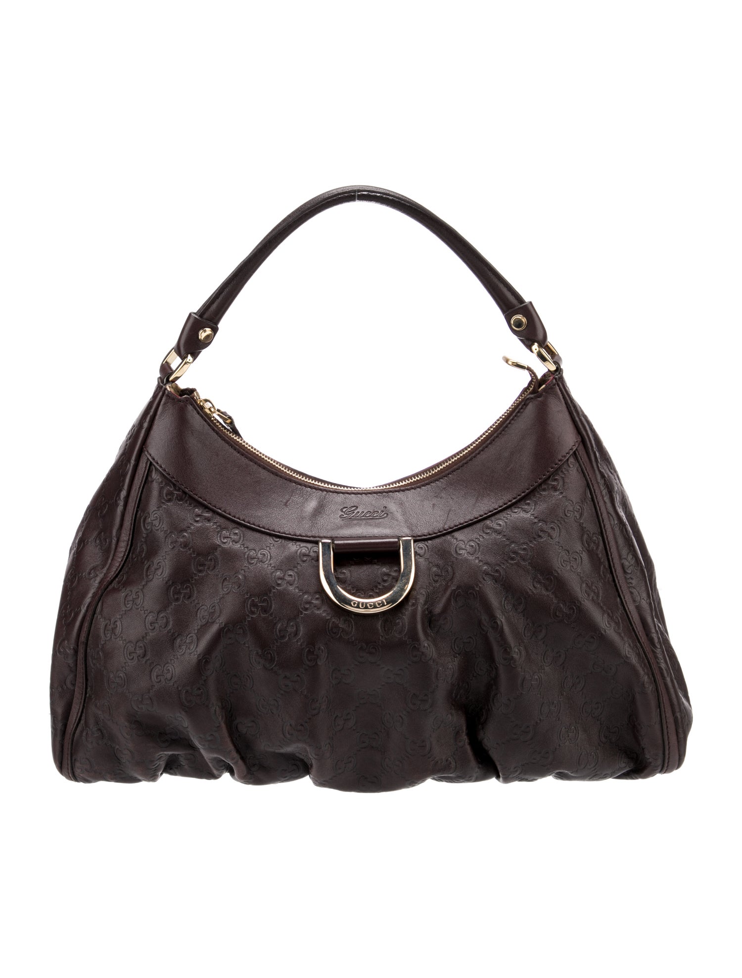 Gucci GG Canvas Abbey Medium - Brown Handle Bags, Handbags - GUC1782744 ...