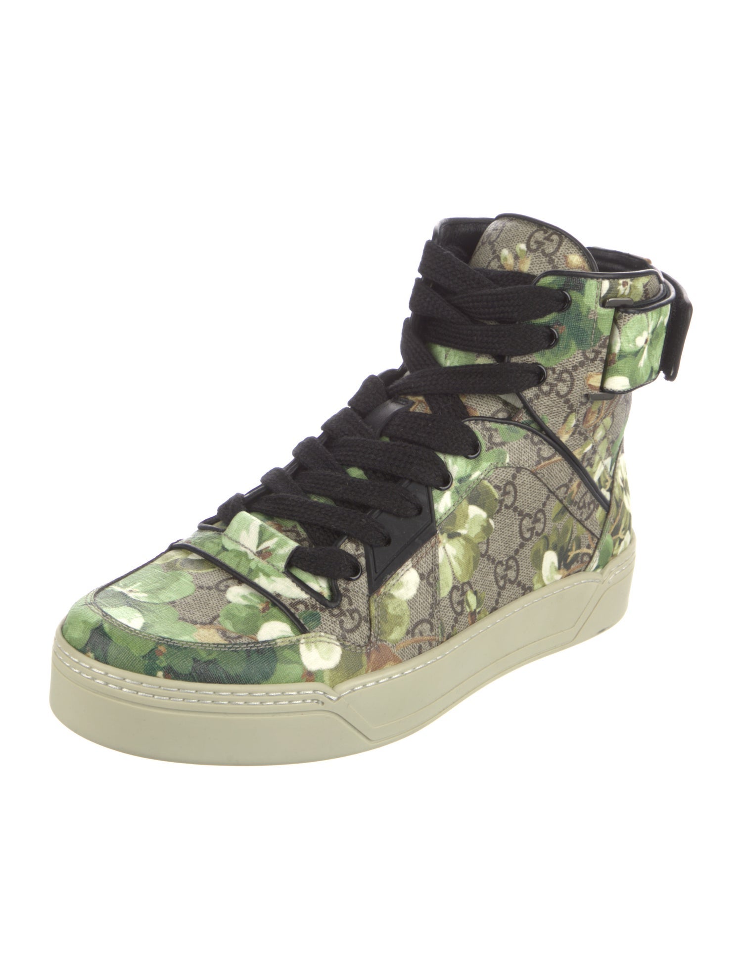 Gucci Floral Print Sneakers - Neutrals Sneakers, Shoes - GUC1783233 ...