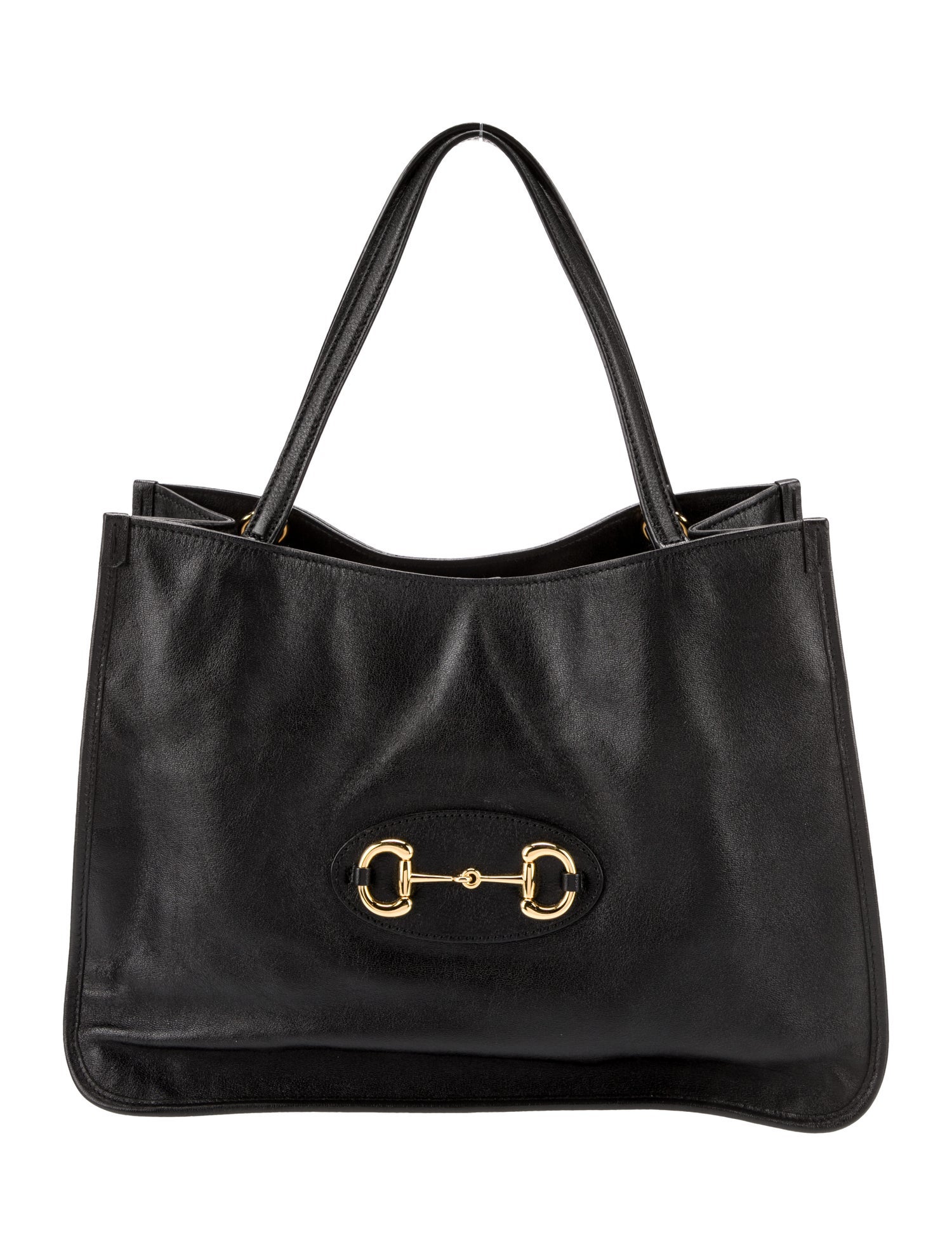 Gucci 1955 Horsebit Horsebit 19 Medium - Black Totes, Handbags ...