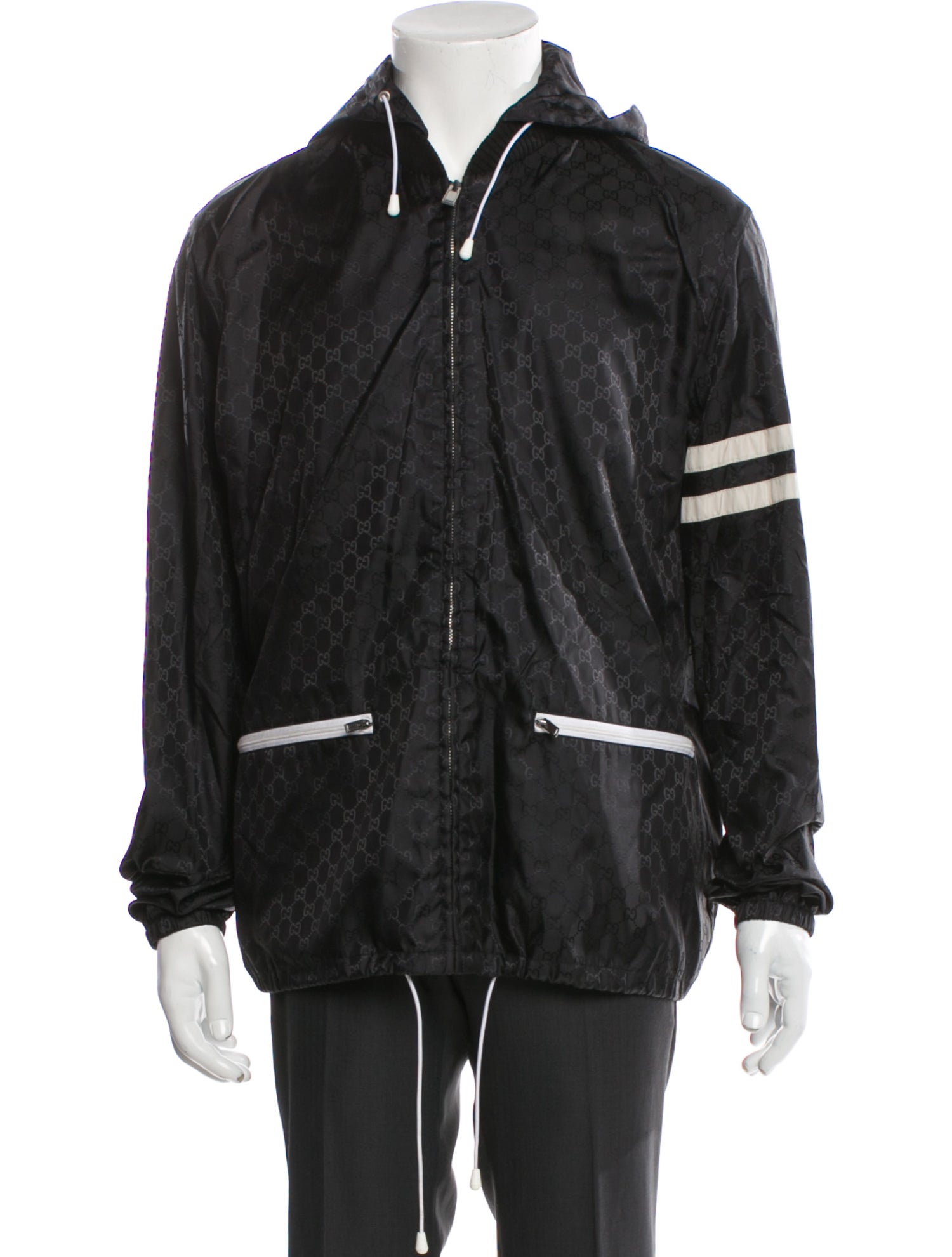 Gucci 2017 GG Nylon Jacket - Black Outerwear, Clothing - GUC1784667 ...