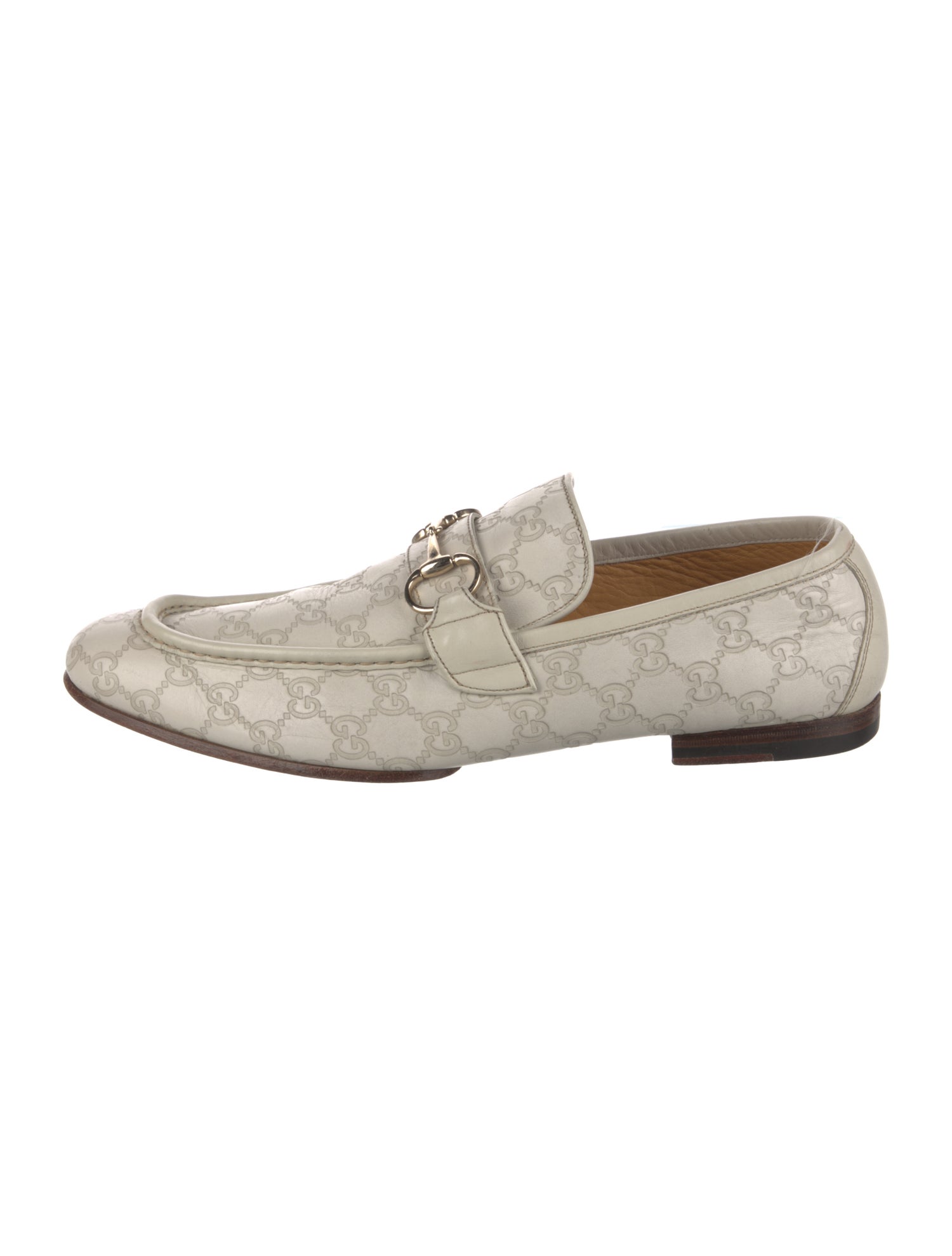 Gucci GG Supreme Leather Loafers - Neutrals Loafers, Shoes - GUC1788297 ...
