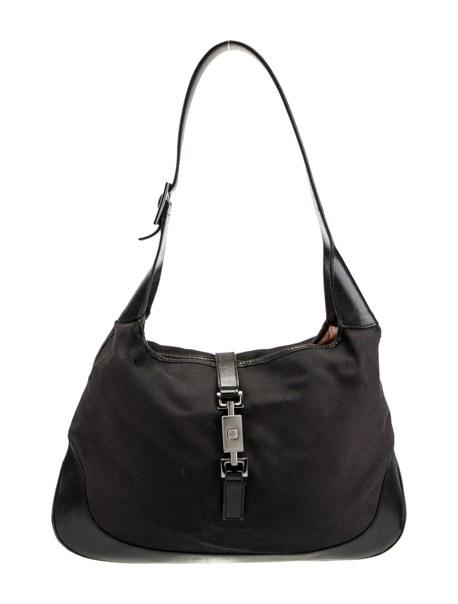 Gucci Piston Lock Jackie - Black Shoulder Bags, Handbags - GUC1789964 ...