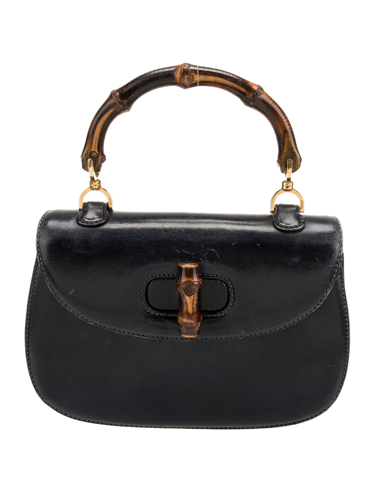 Gucci Bamboo Bamboo 1947 Medium Vintage - Blue Handle Bags, Handbags ...