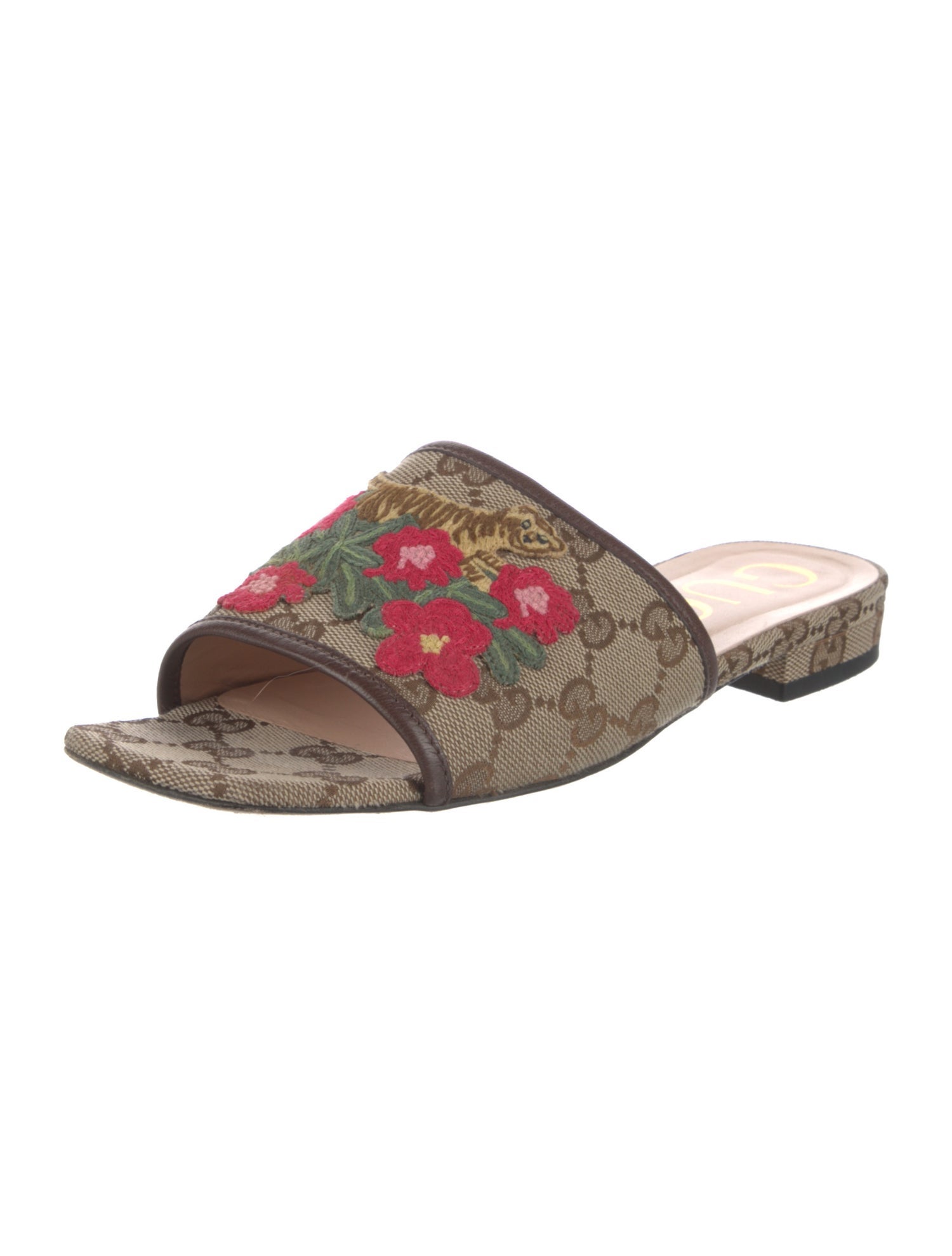 Gucci GG Supreme Slides - Neutrals Sandals, Shoes - GUC1744229 | The ...