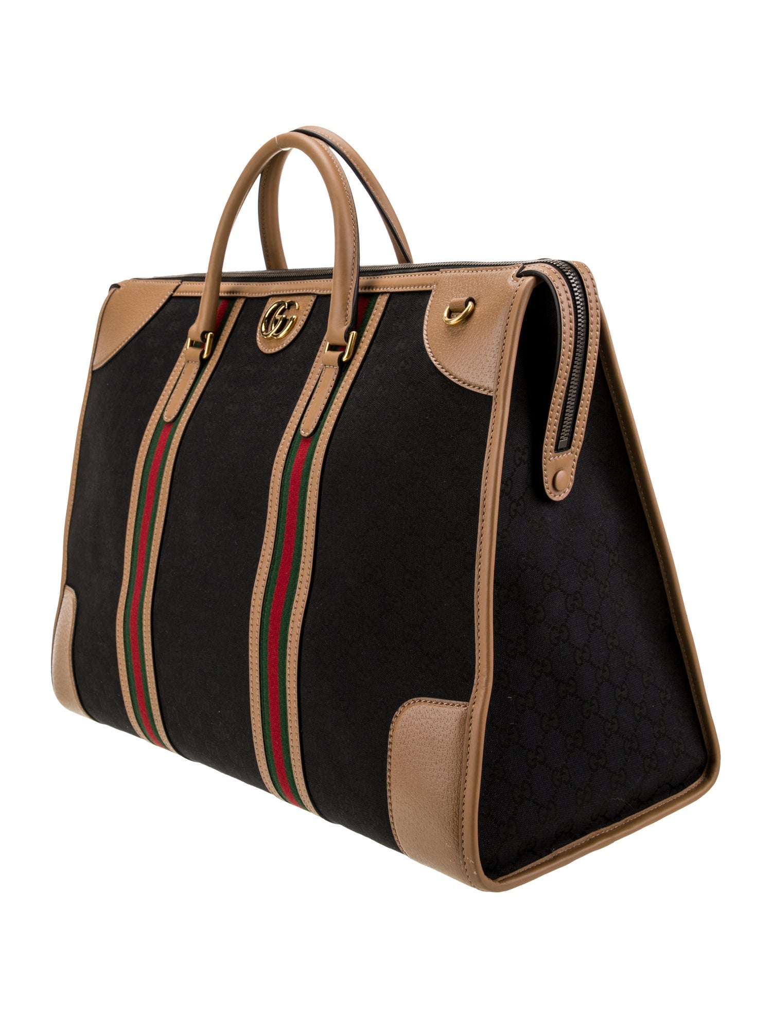 Gucci GG Canvas Bauletto Large - Black Luggage and Travel, Handbags ...