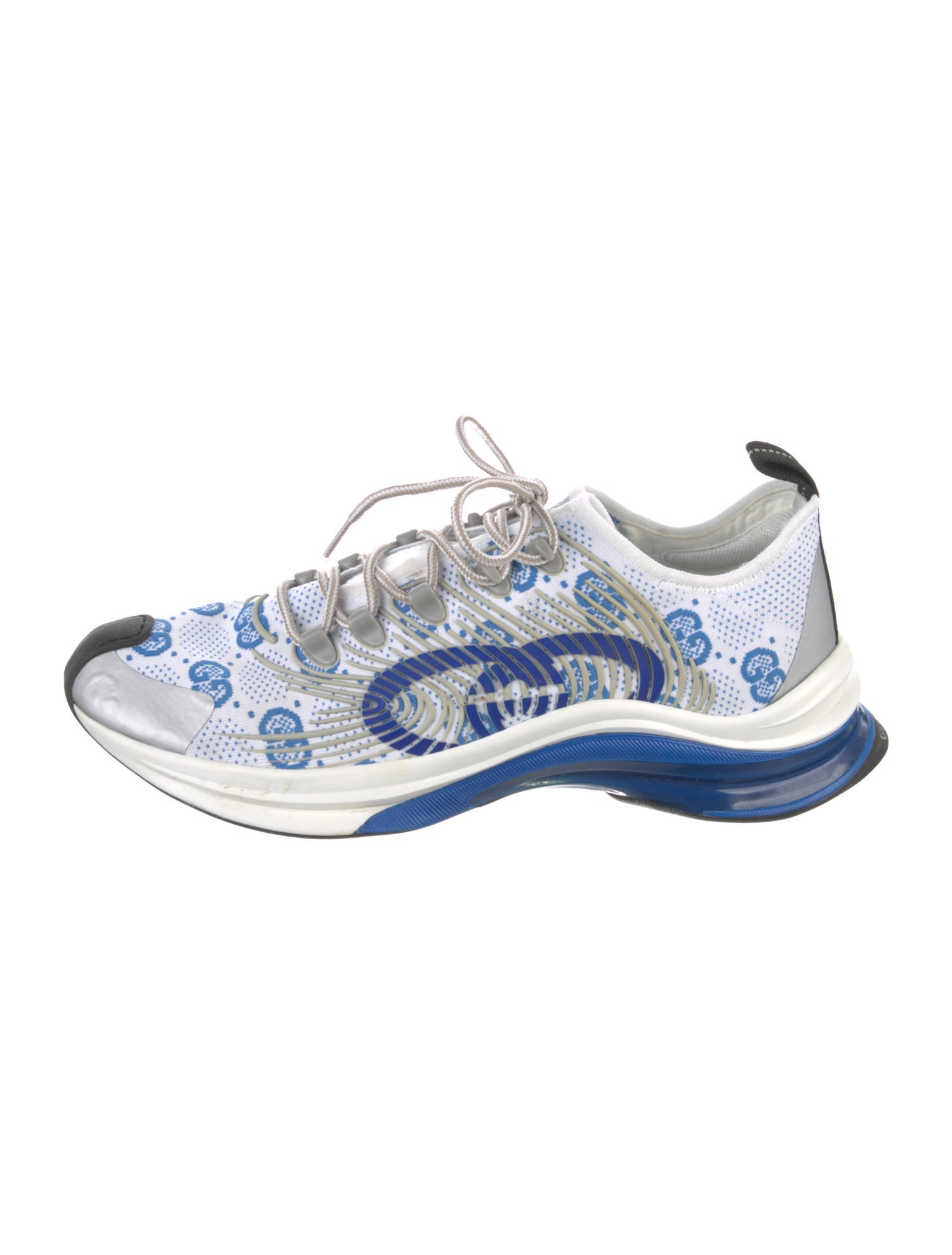 Gucci Interlocking G Logo Athletic Sneakers - Blue Sneakers, Shoes ...