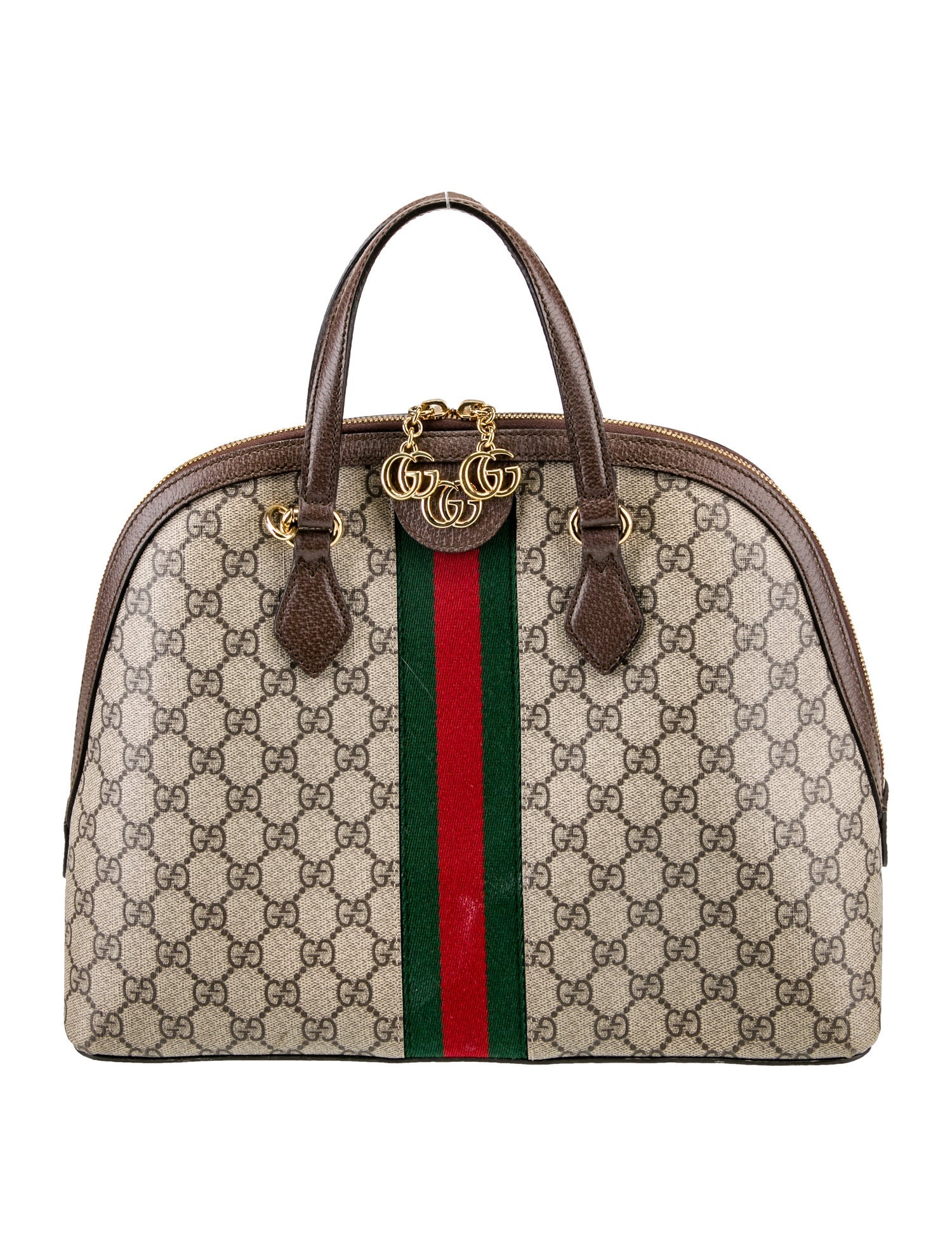 Gucci GG Supreme Ophidia Medium - Brown Handle Bags, Handbags ...