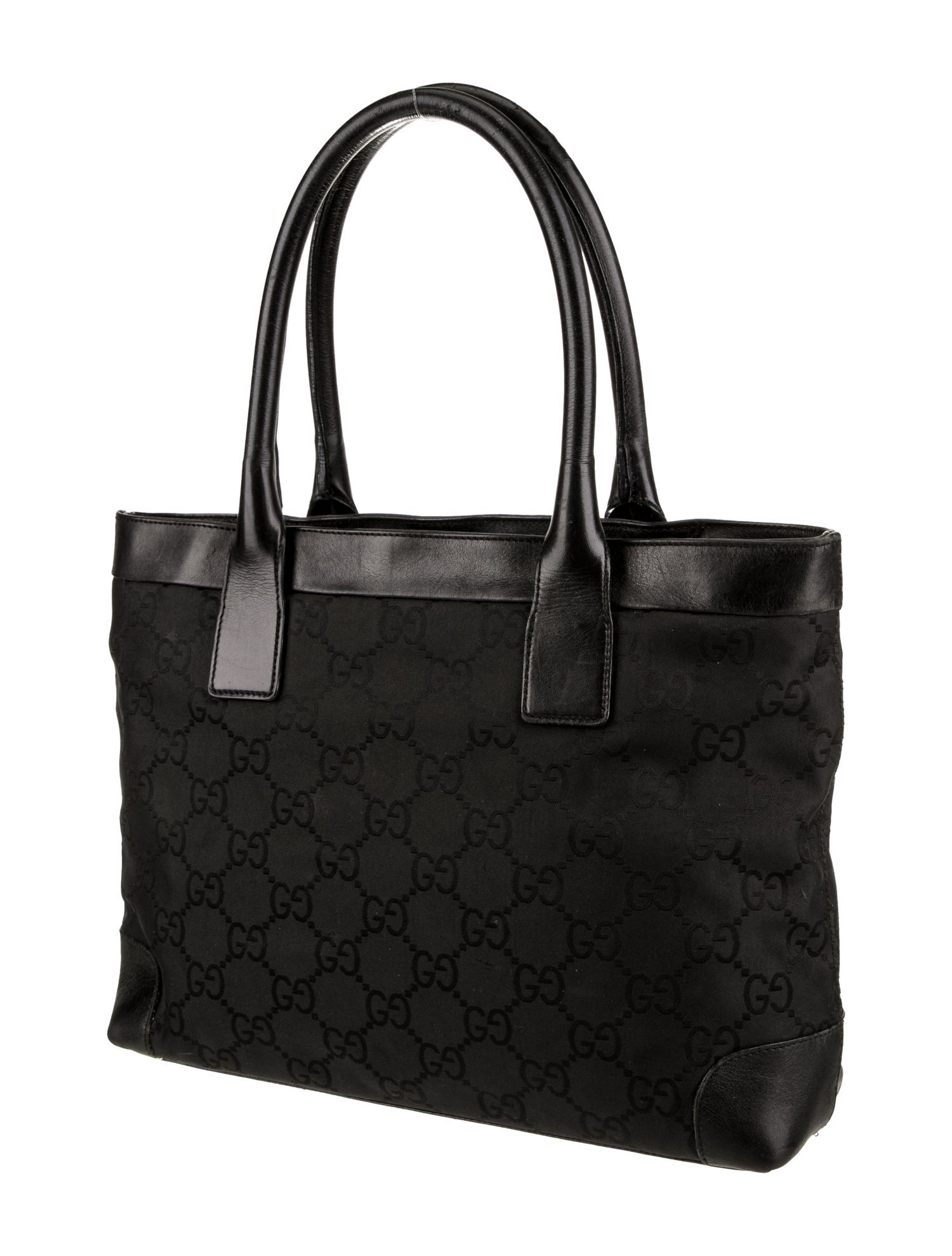 Gucci Canvas Small GG Canvas Vintage - Black Totes, Handbags ...