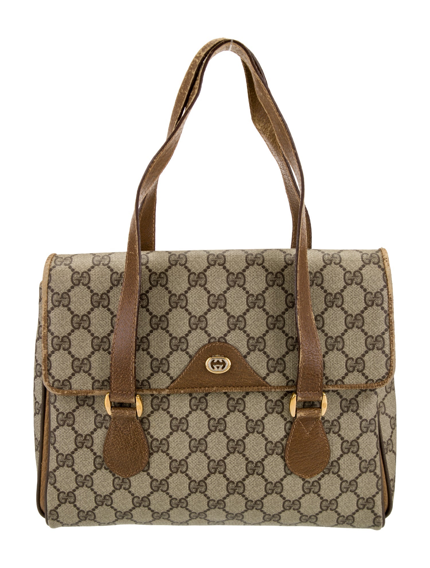 Gucci GG Supreme Shoulder Bag - Brown Shoulder Bags, Handbags ...