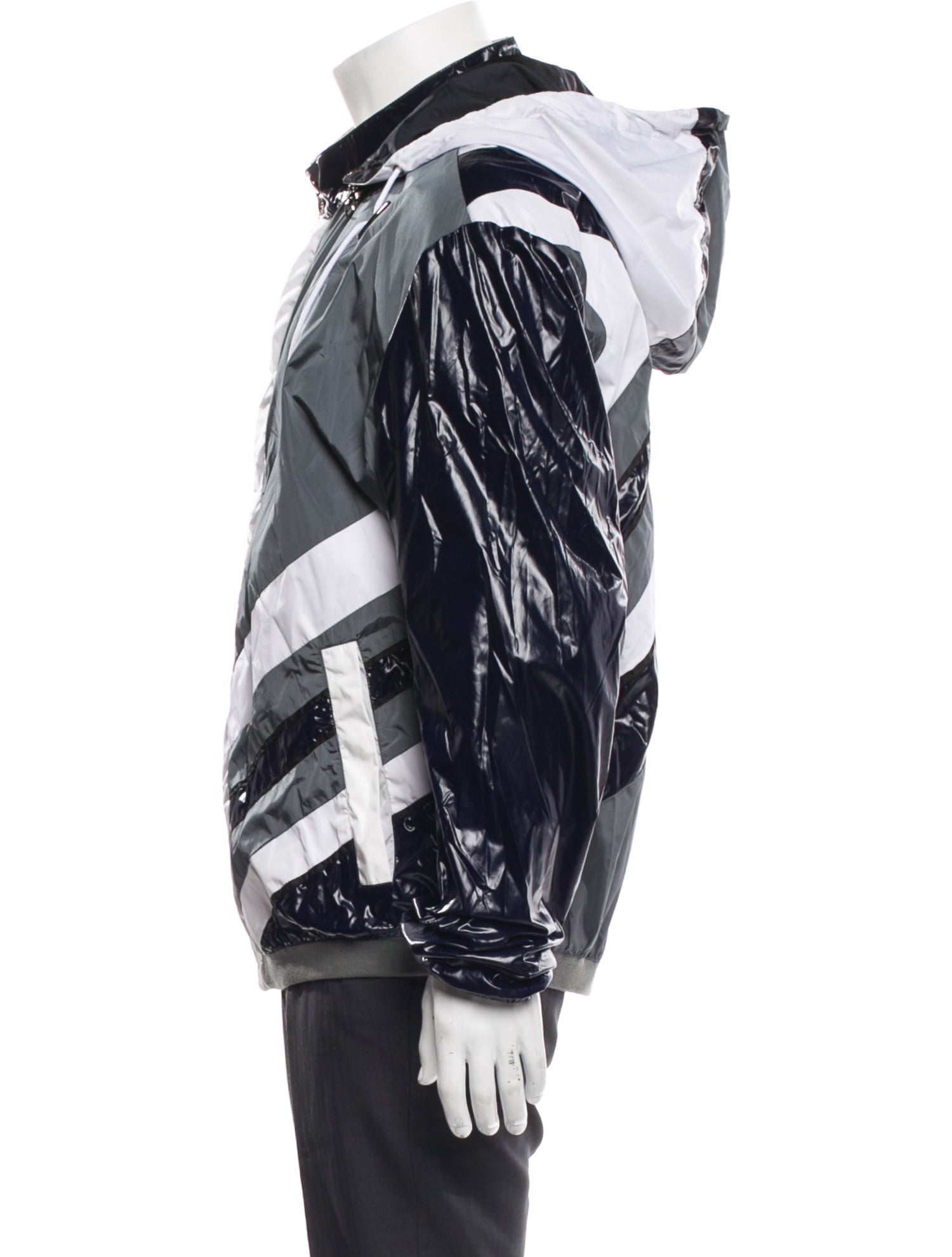 Gucci Colorblock Pattern Windbreaker - Blue Outerwear, Clothing ...