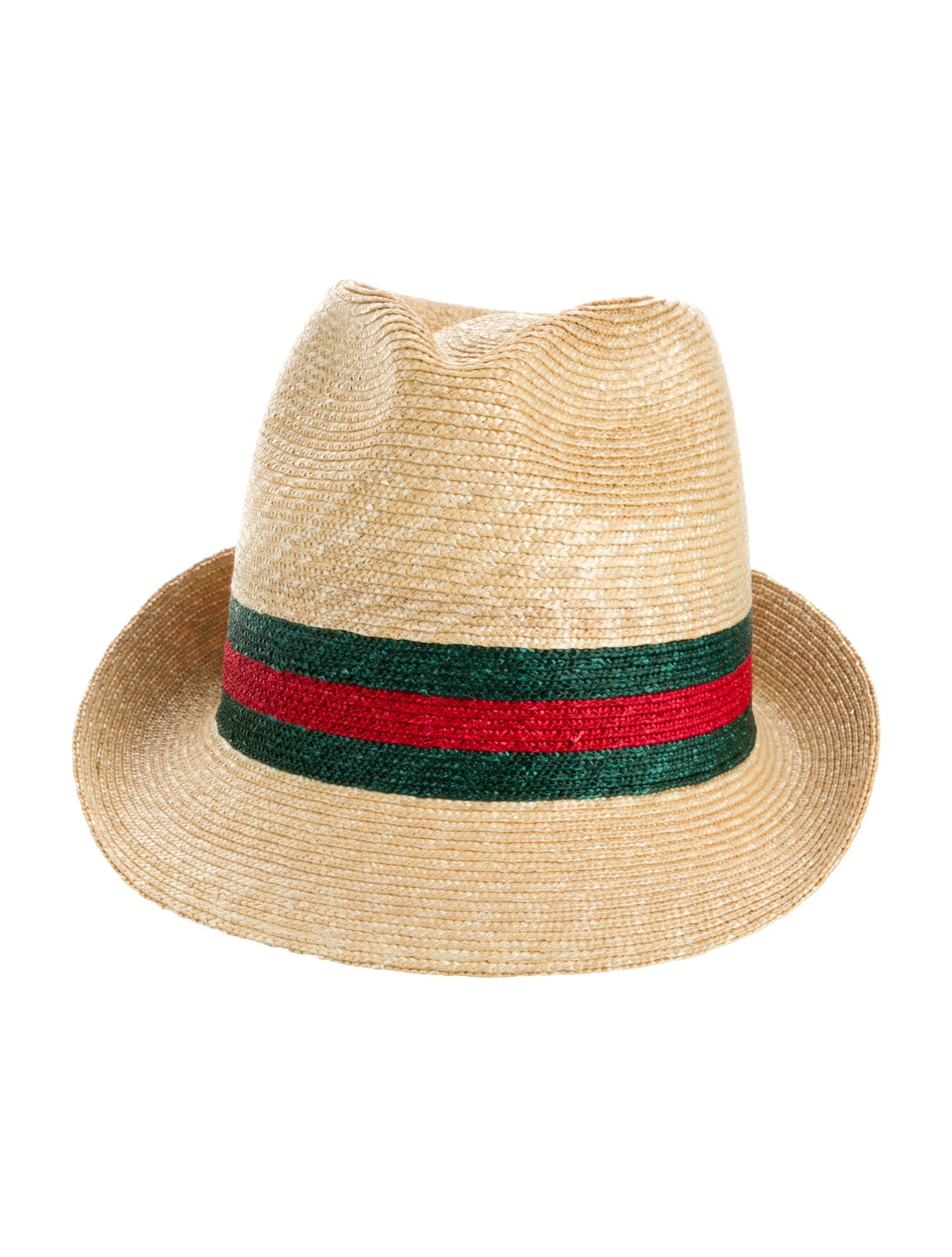 Gucci Straw Fedora Hat - Neutrals Hats, Accessories - GUC1828147 | The ...