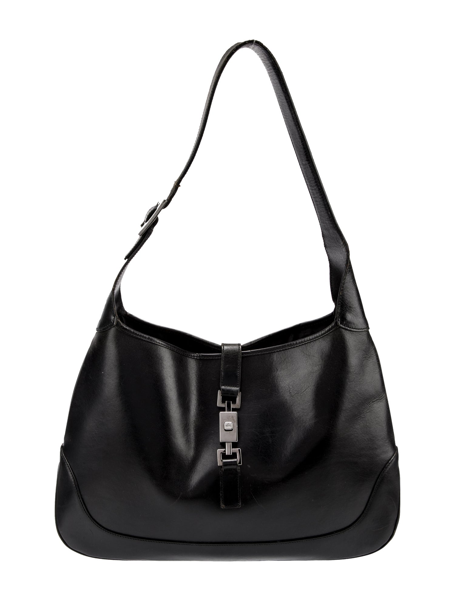 Gucci Piston Lock Jackie - Black Shoulder Bags, Handbags - GUC1831824 ...