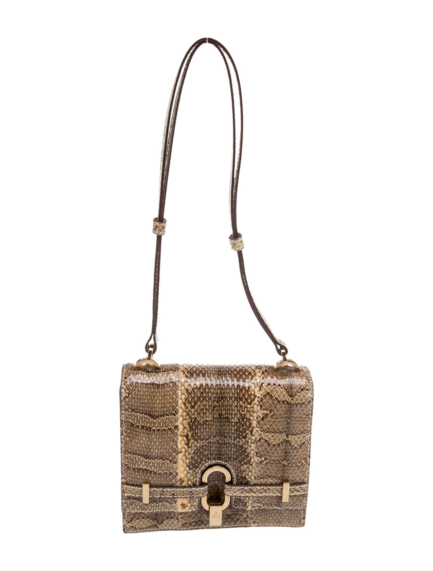 Gucci Snakeskin Shoulder Bag - Neutrals Shoulder Bags, Handbags ...
