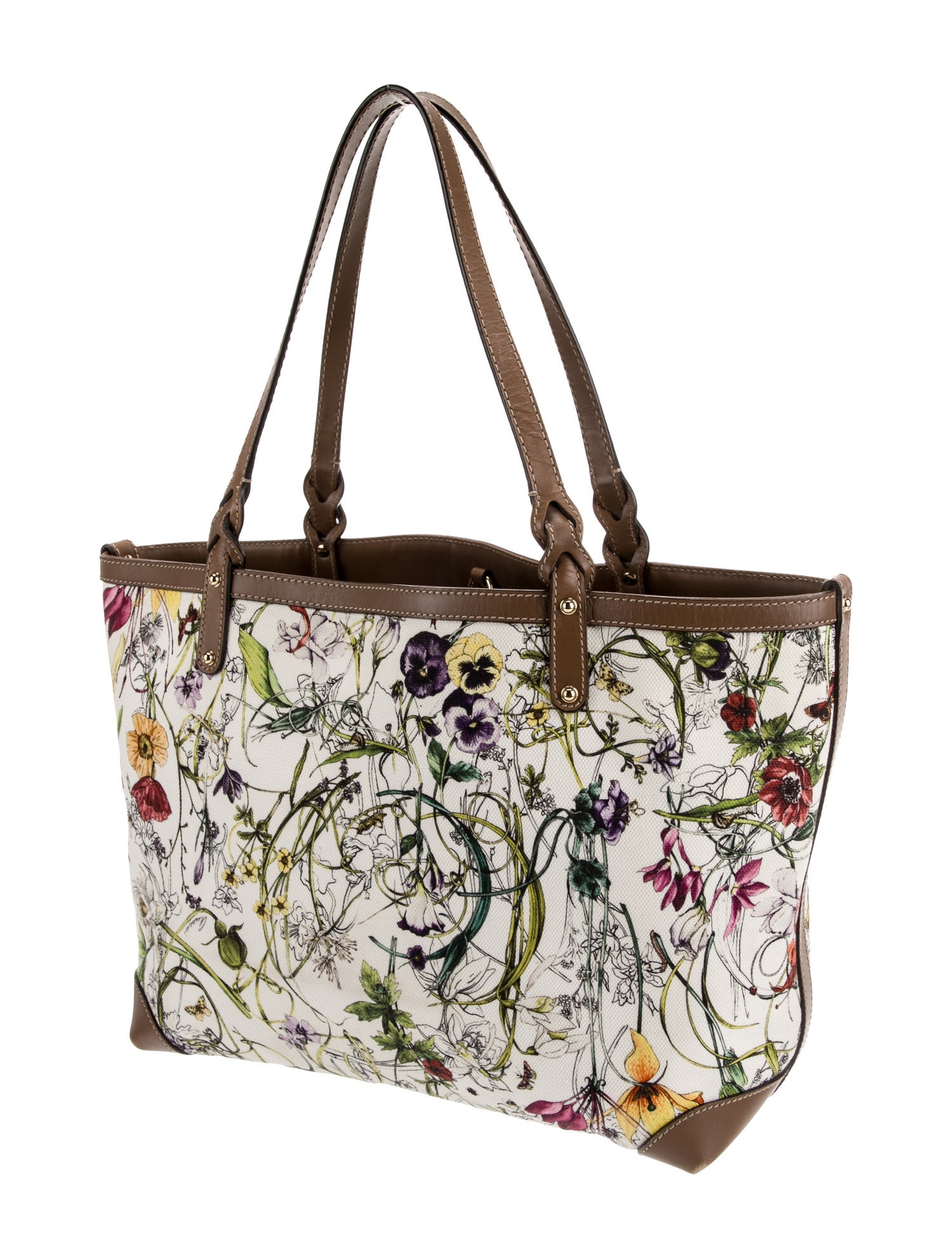 Gucci Flora Craft Medium - White Totes, Handbags - GUC1892260 | The ...