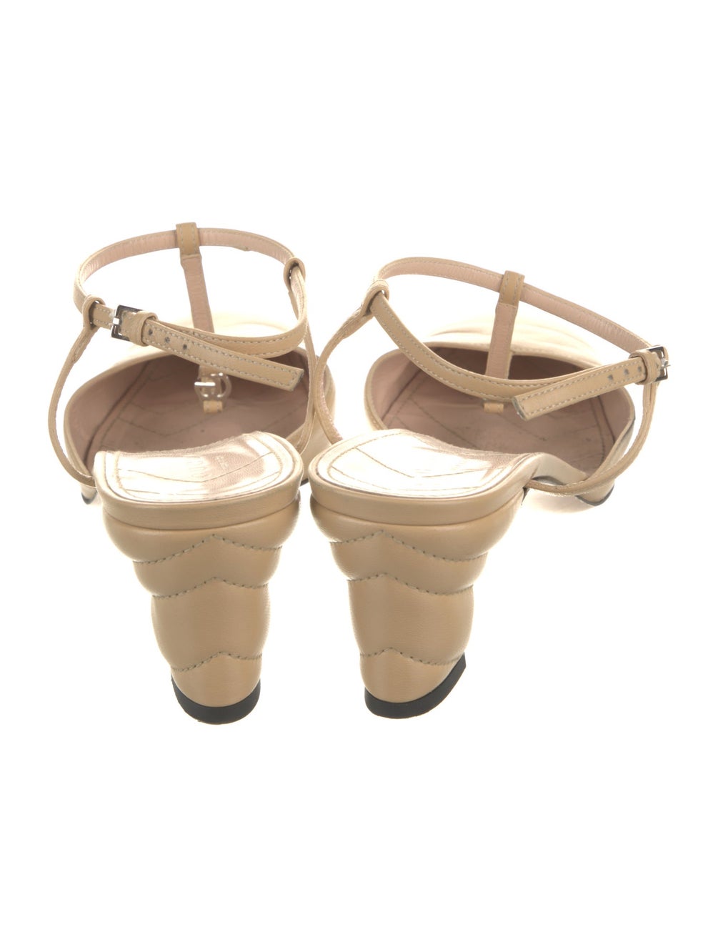 Gucci Double G Logo Leather T-Strap Pumps - Neutrals Pumps, Shoes ...