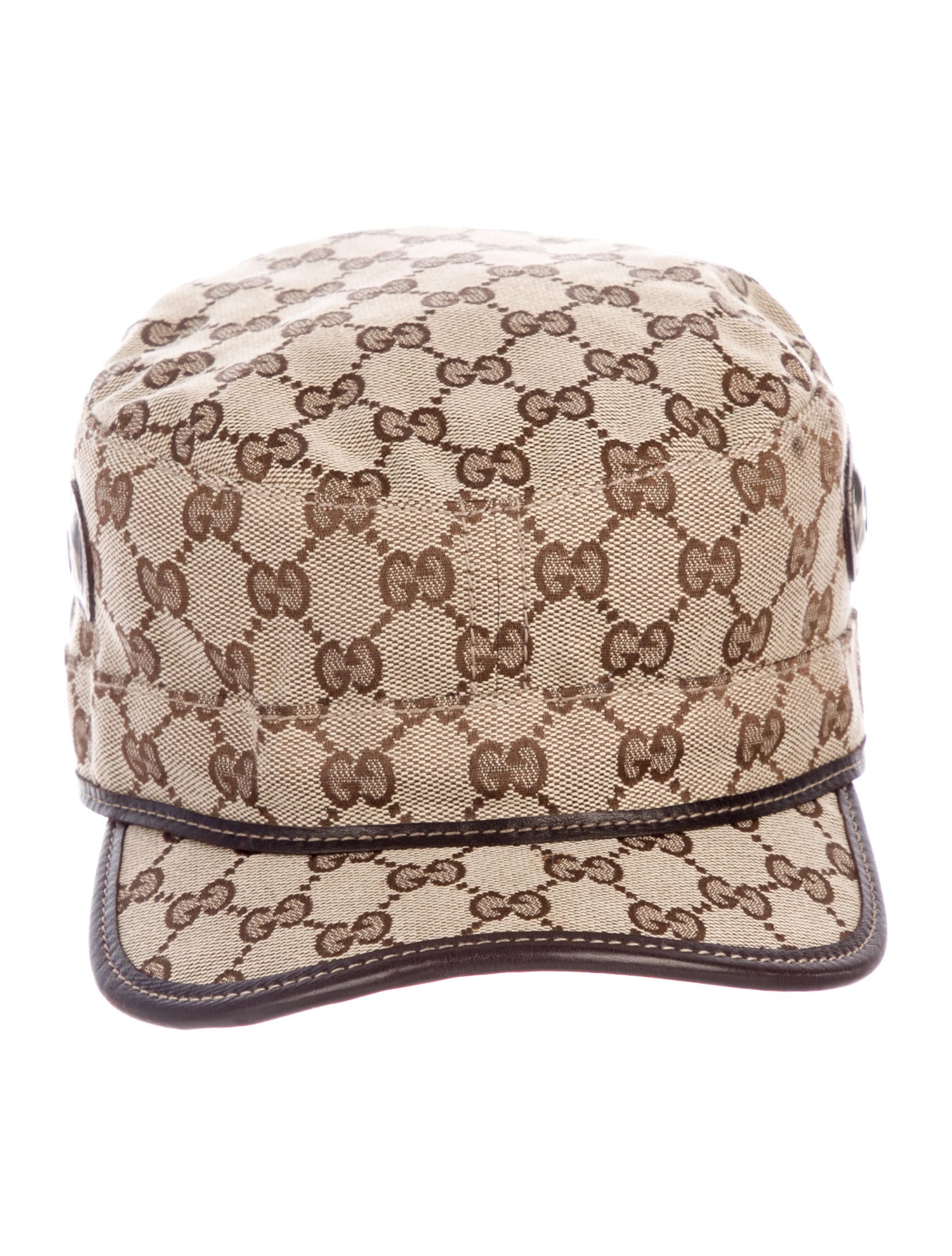 Gucci GG Canvas Newsboy Hat - Brown Hats, Accessories - GUC226388 | The ...