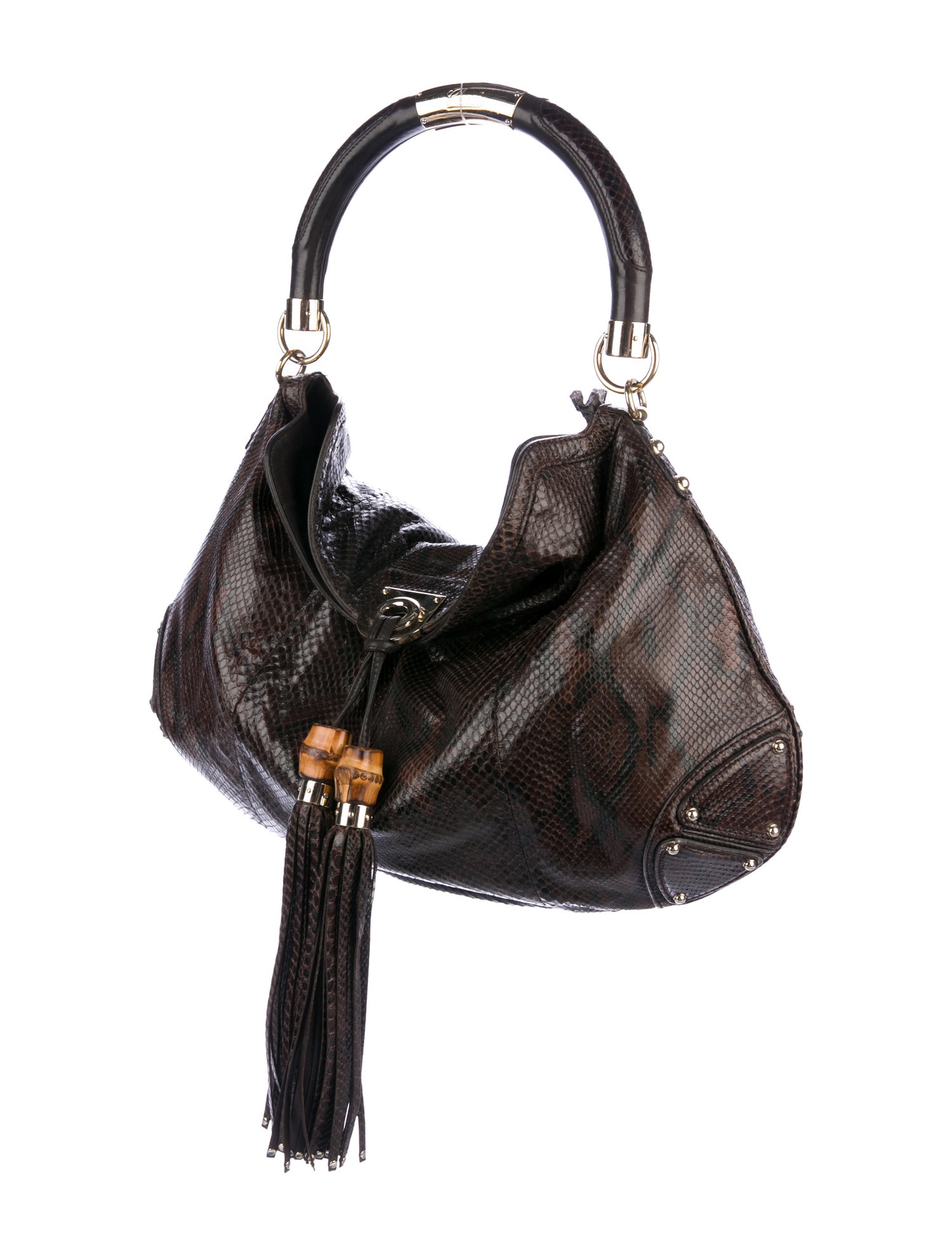 Gucci Python Large Indy Hobo - Handbags - GUC268900 | The RealReal