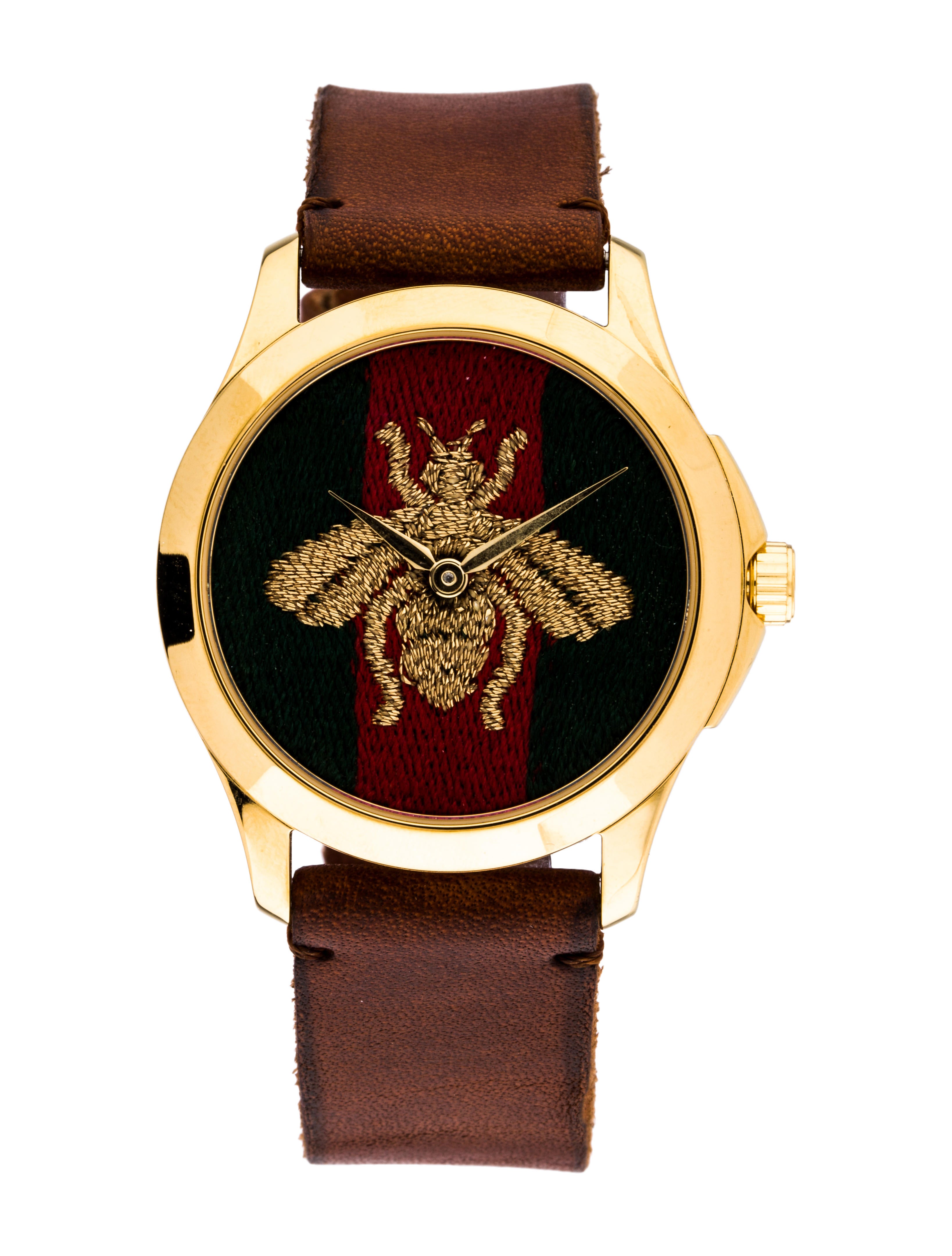 Gucci L'Aveugle Par Amour' Bee Watch - Strap - GUC298517 | The RealReal