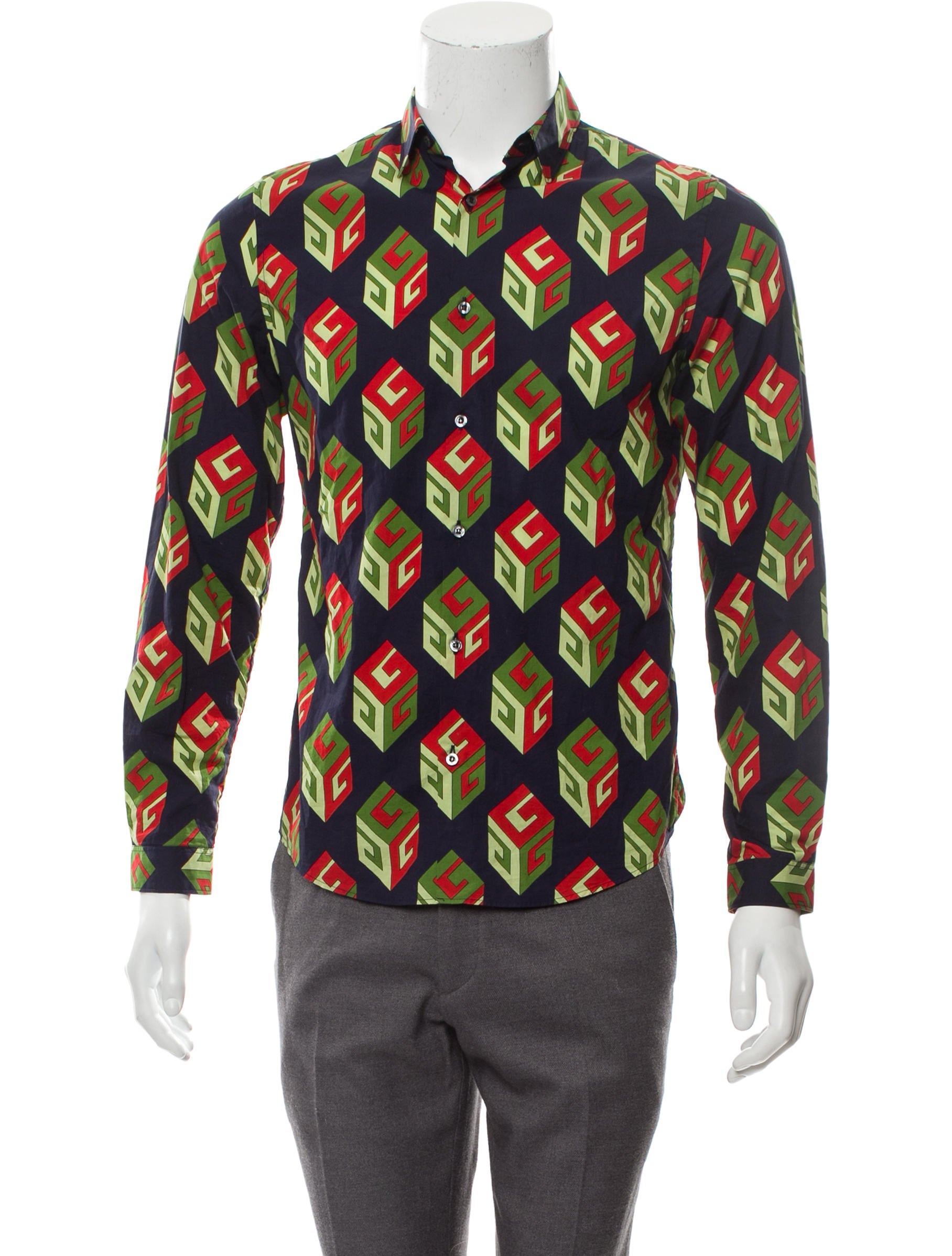 Gucci GG Wallpaper Button Up Shirt - Clothing - GUC449810 | The RealReal