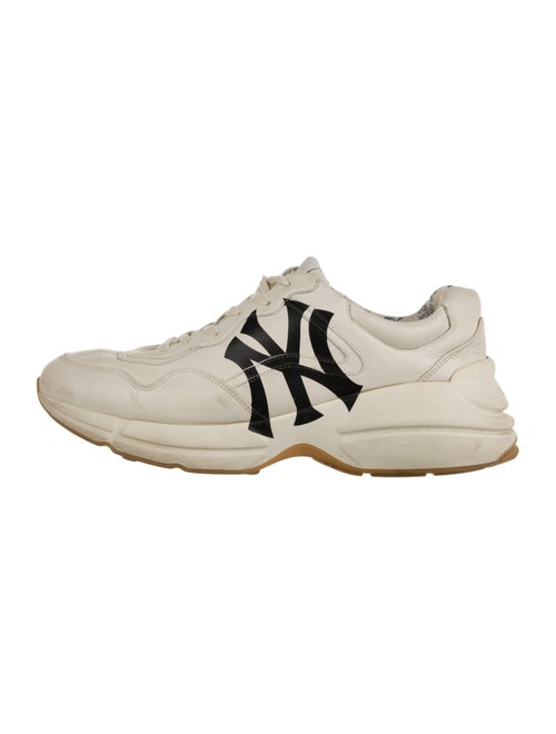 Gucci Leather Rhyton Ny Yankees Sneakers Shoes Guc465968 The Realreal