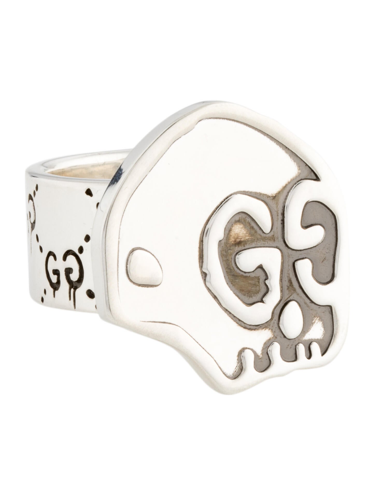 Gucci Ghost Ring - Sterling Silver Cocktail Ring, Rings - GUC467977 | The RealReal