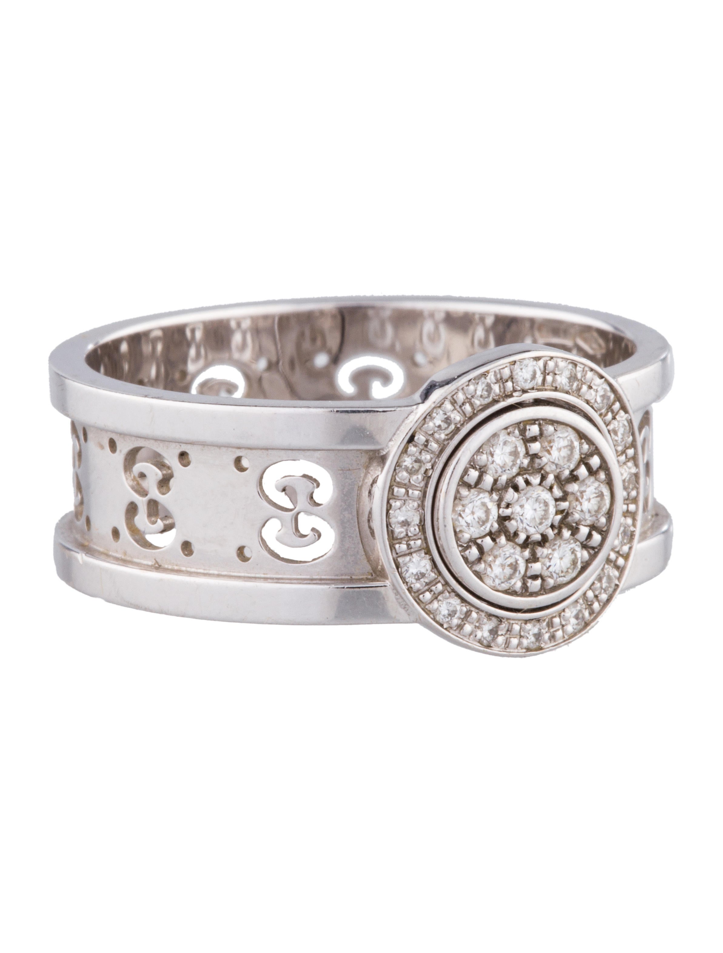 Gucci Diamond Icon Twirl Ring - Rings - GUC48253 | The RealReal