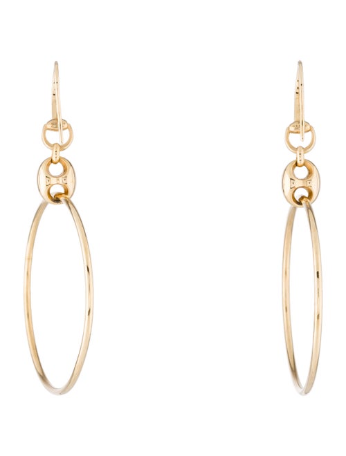 Gucci 18k Marina Chain Hoop Earrings Earrings Guc495998 The Realreal