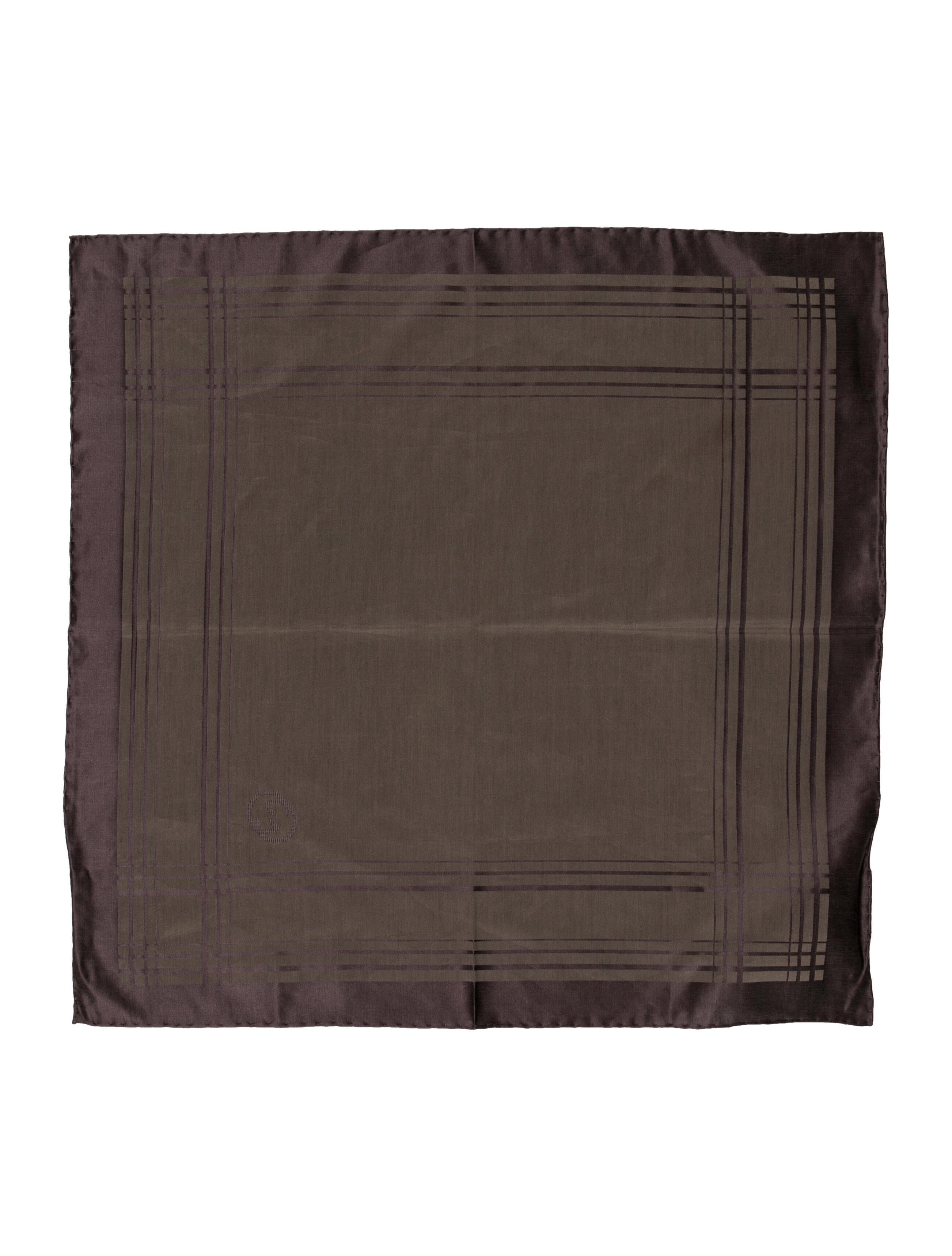 Gucci 2019 Printed Silk Pocket Square - Brown Pocket Squares, Suiting ...