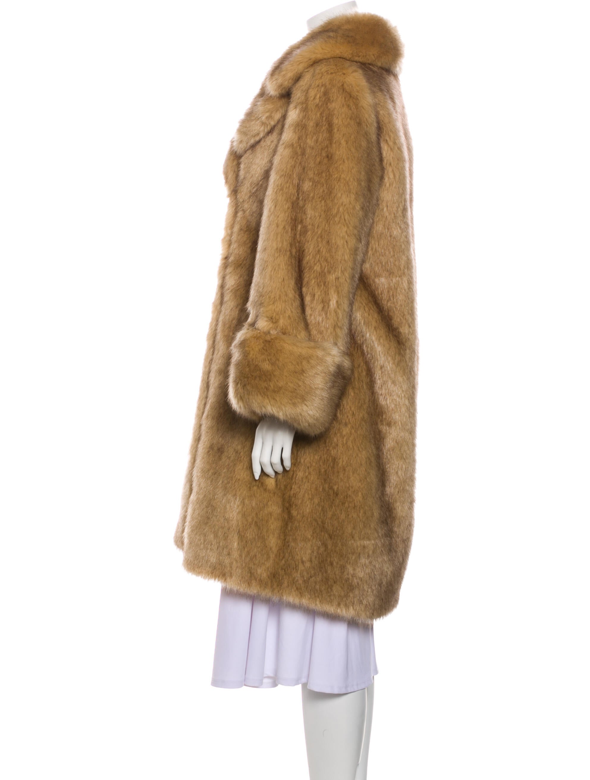 Gucci Faux Fur Coat - Neutrals Coats, Clothing - GUC612810 | The RealReal