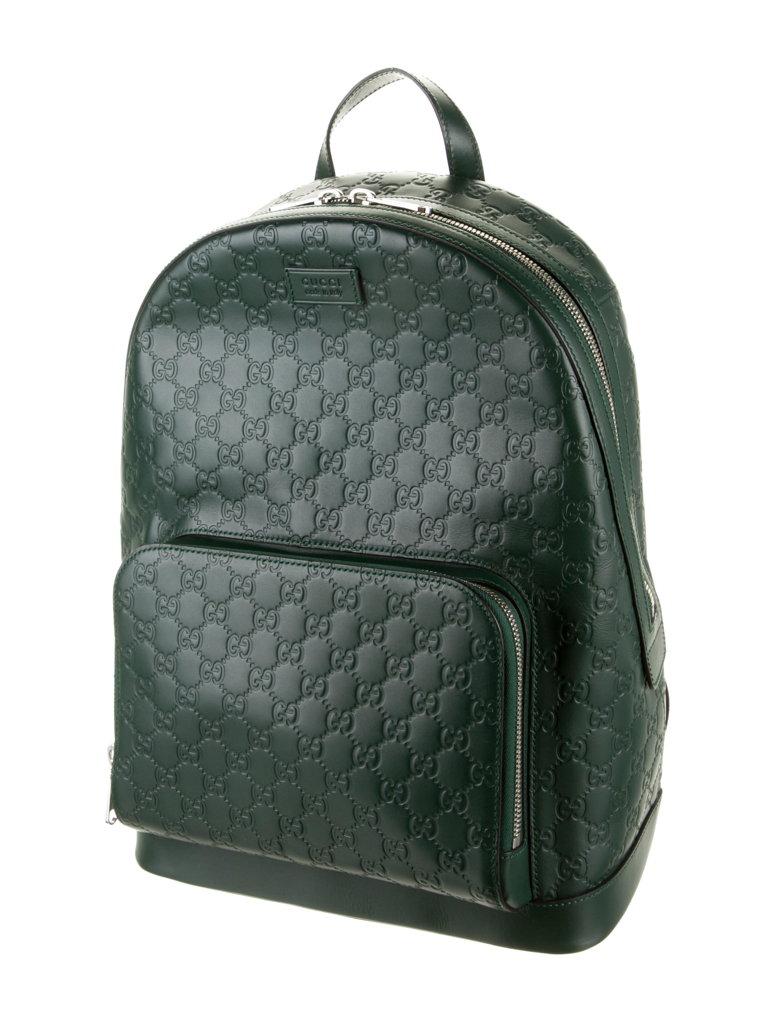 Gucci Signature Day Backpack - Green Backpacks, Bags - GUC835130 | The ...