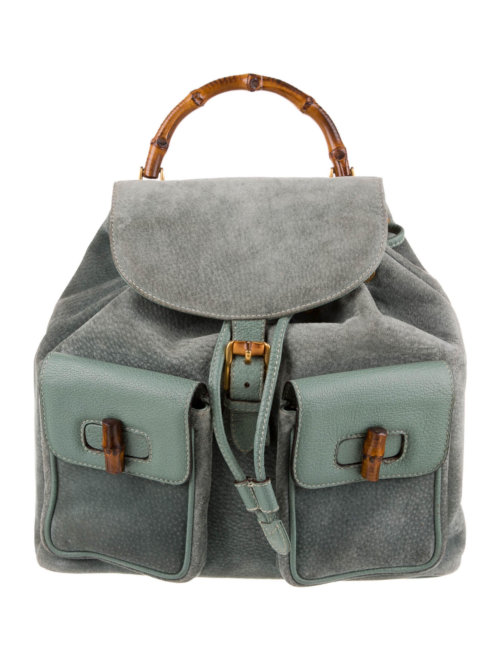 Gucci Mini Bamboo Backpack - Green Backpacks, Handbags - GUC71158 | The ...