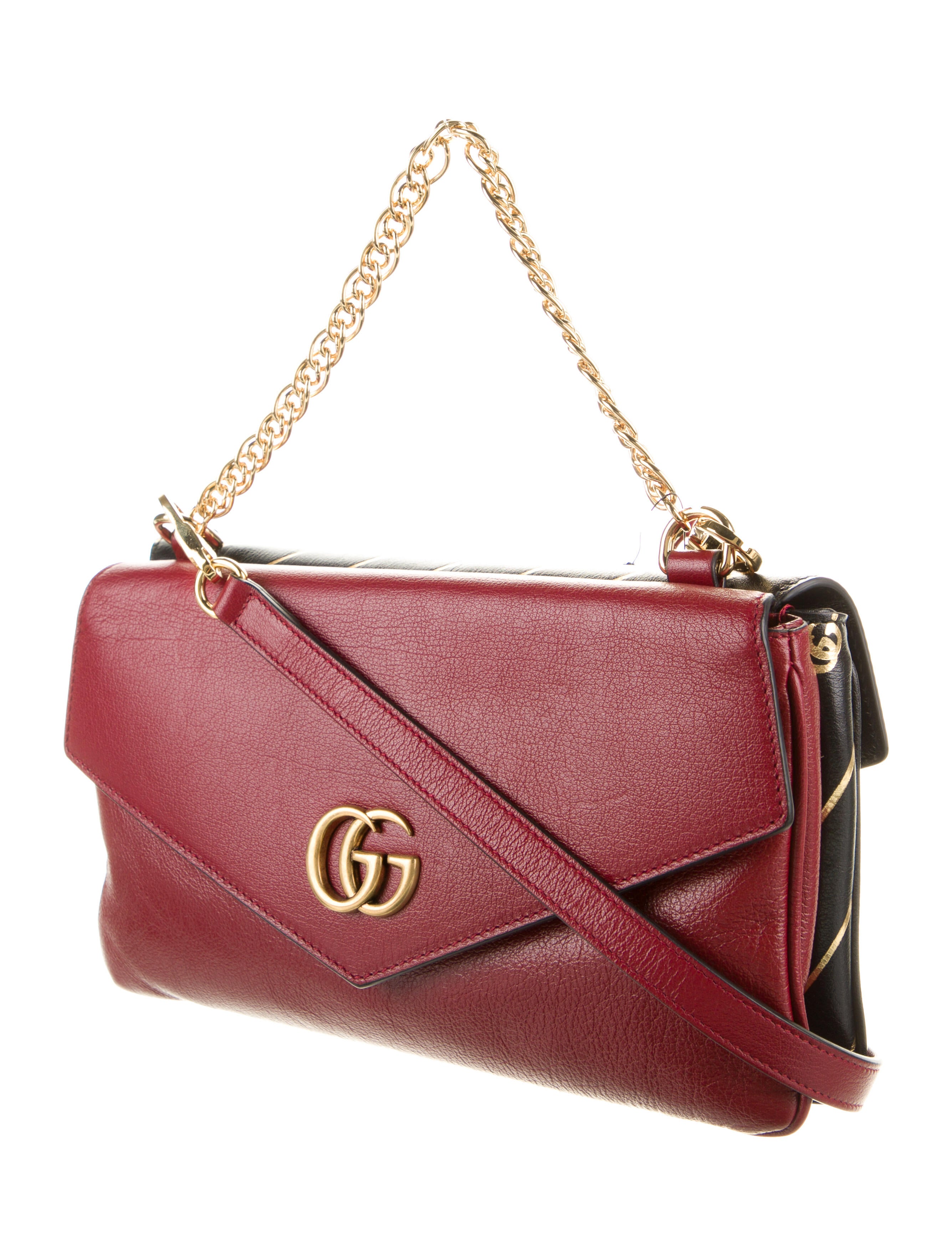 Gucci Thiara Medium Double Envelope Shoulder - Red Shoulder Bags ...