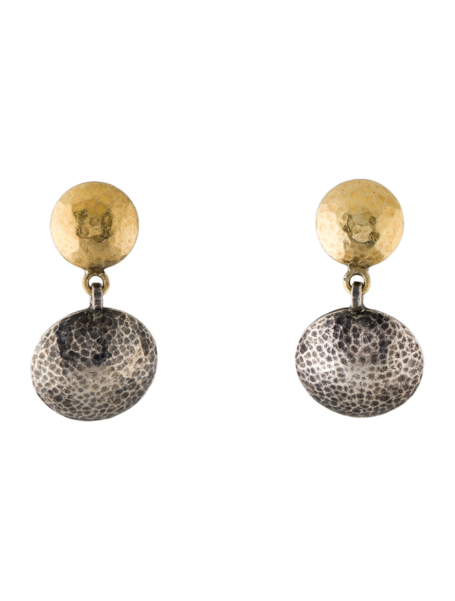 Gurhan Two-Tone Jordan Double Drop Earrings - 22K Yellow Gold Drop ...