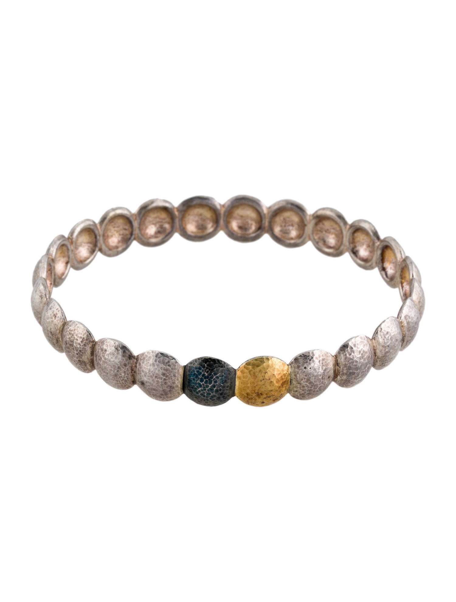 Konstantino Two Tone Synthetic Spinal Bracelet - 18K Yellow Gold Bangle ...