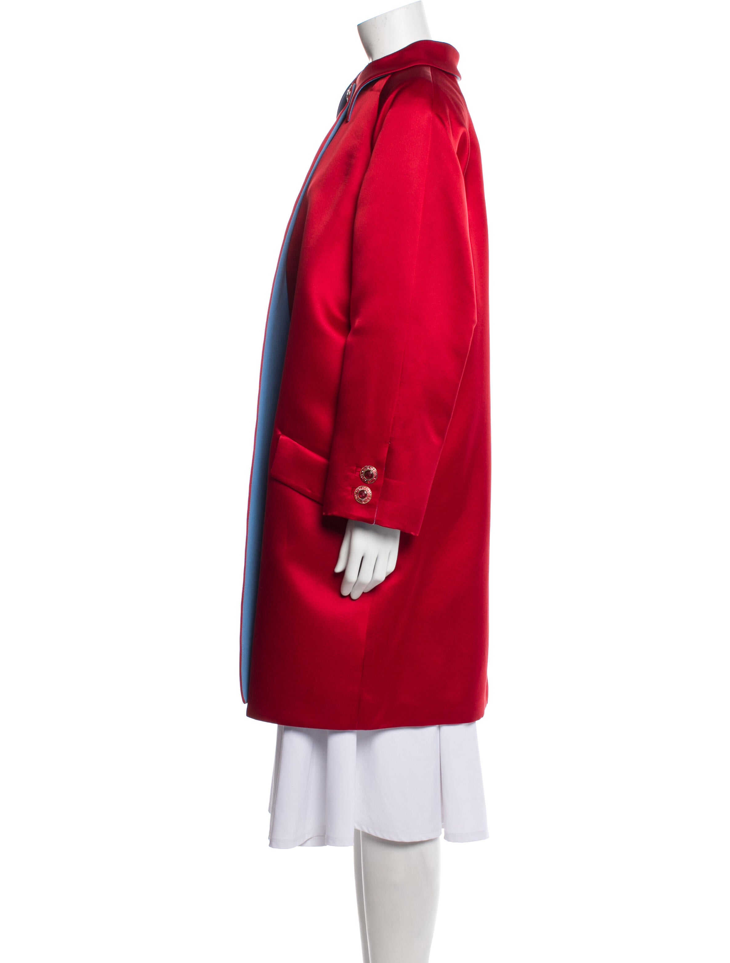 Gianni Versace Vintage Couture Coat - Red Coats, Clothing - GVE41328 ...