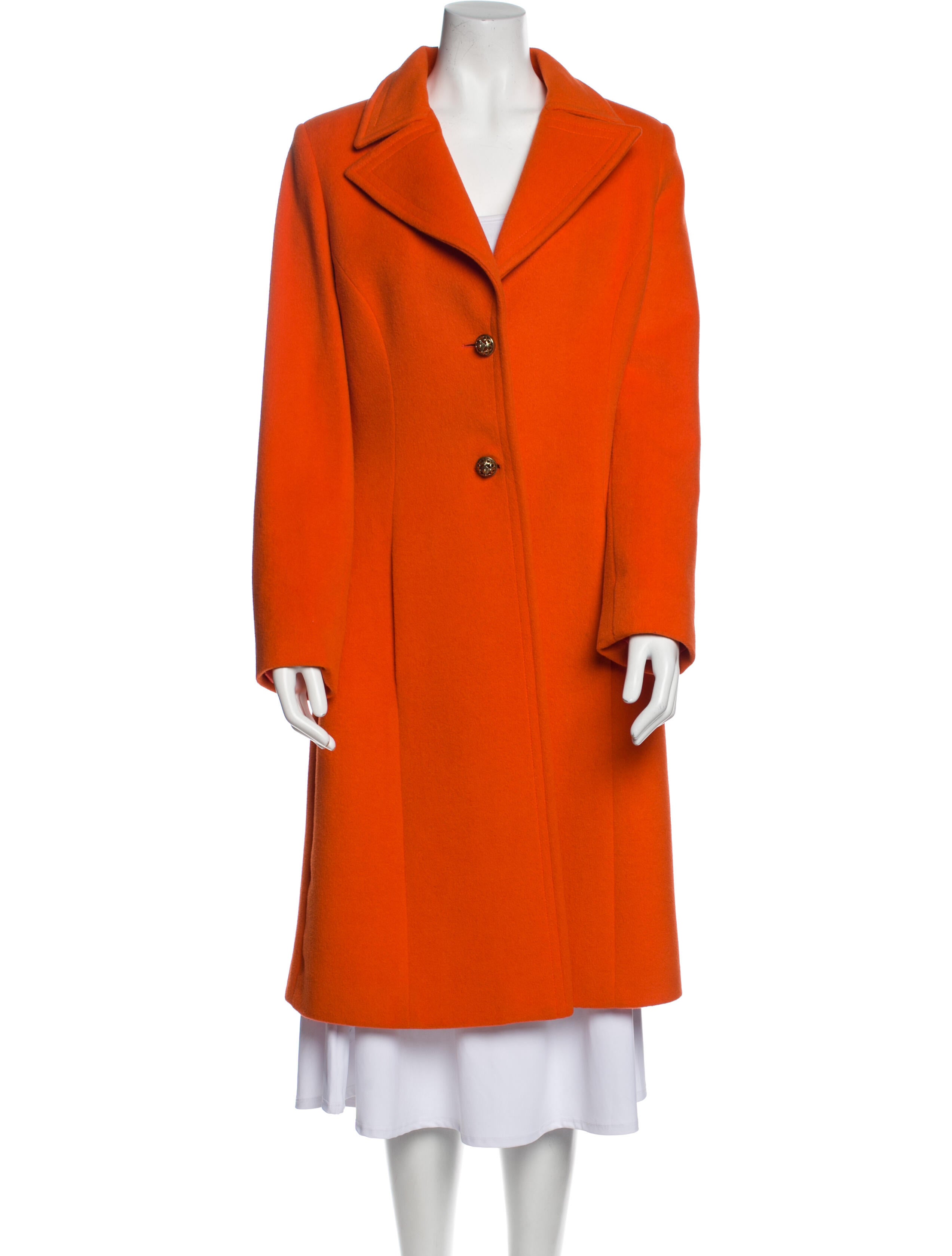 Gianni Versace Vintage Late 1990's - Early 2000's Coat - Orange Coats ...