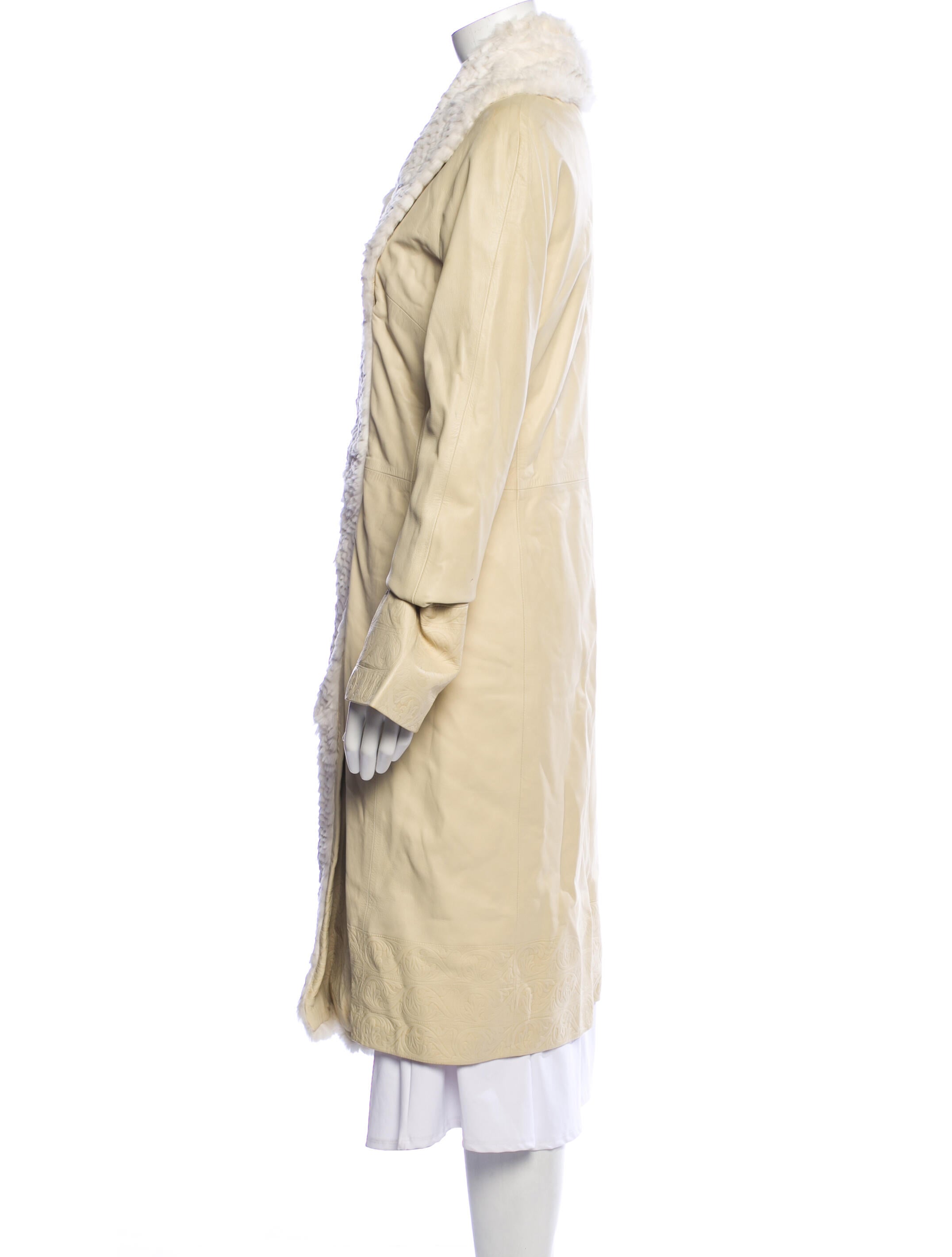 Gianni Versace Vintage Late 1980's - Early 1990's Fur Coat - Neutrals ...