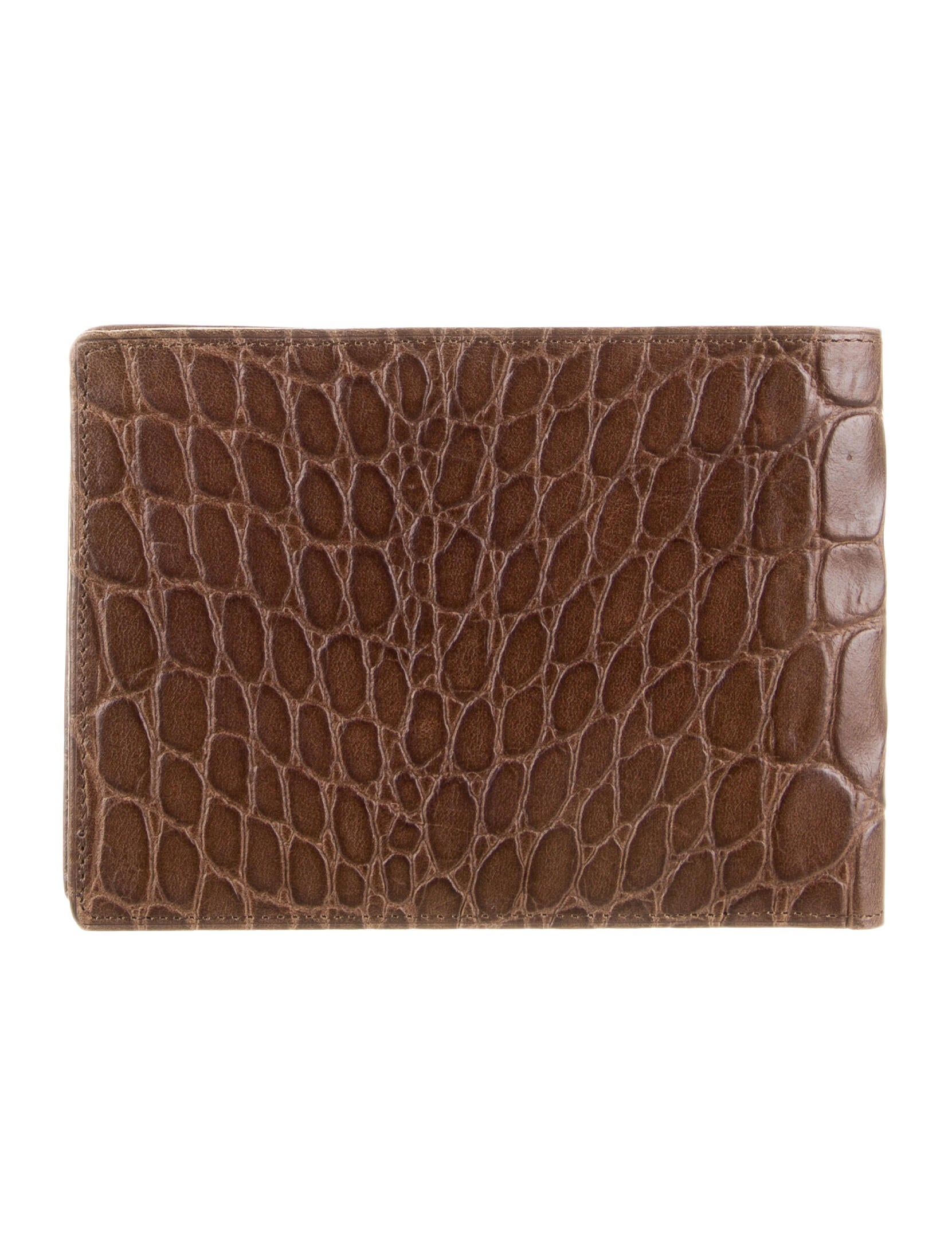 Gianni Versace Animal Print Bifold Wallet - Brown Wallets, Accessories ...