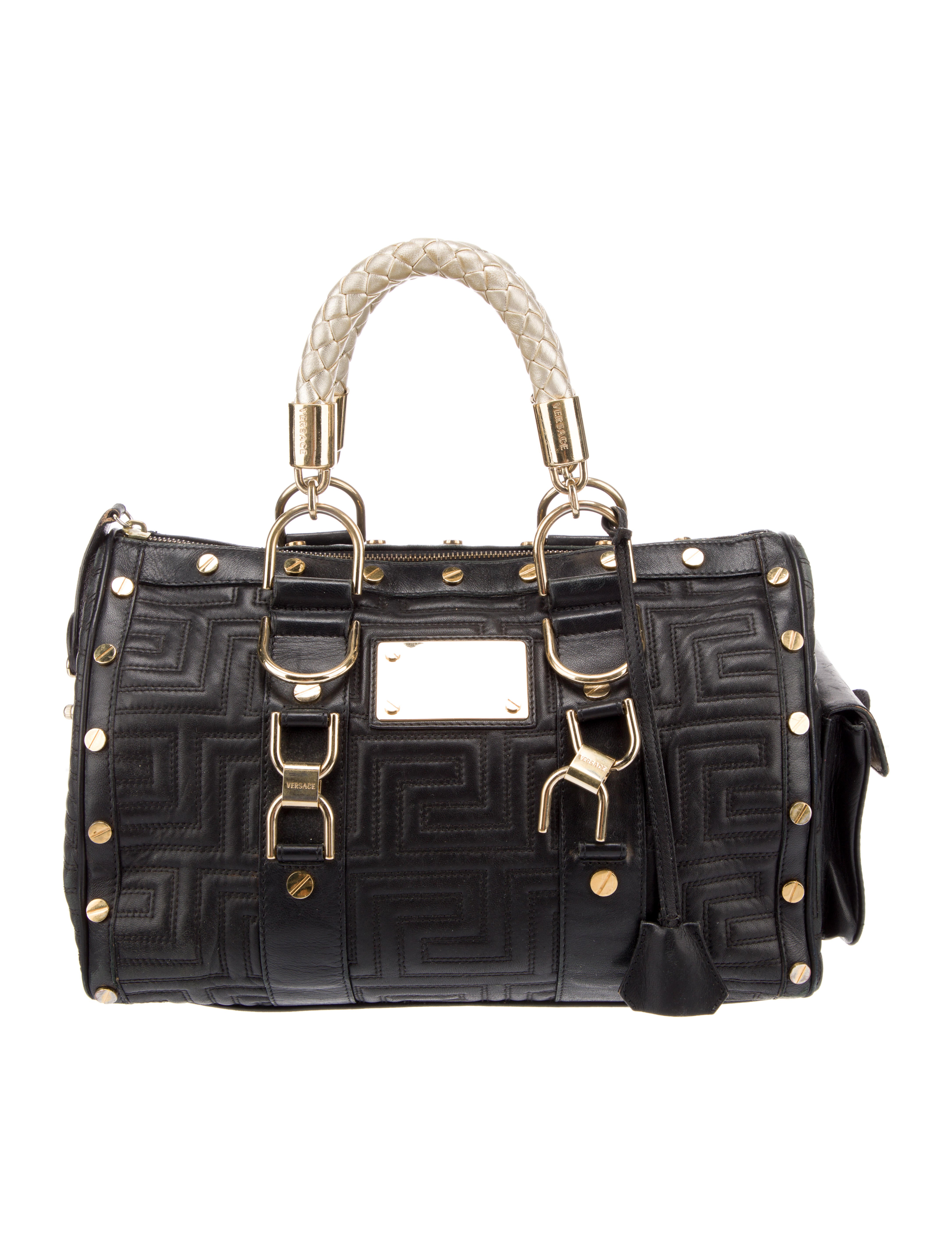 Gianni Versace Gianni Versace - Black Handle Bags, Handbags - GVE47390 ...
