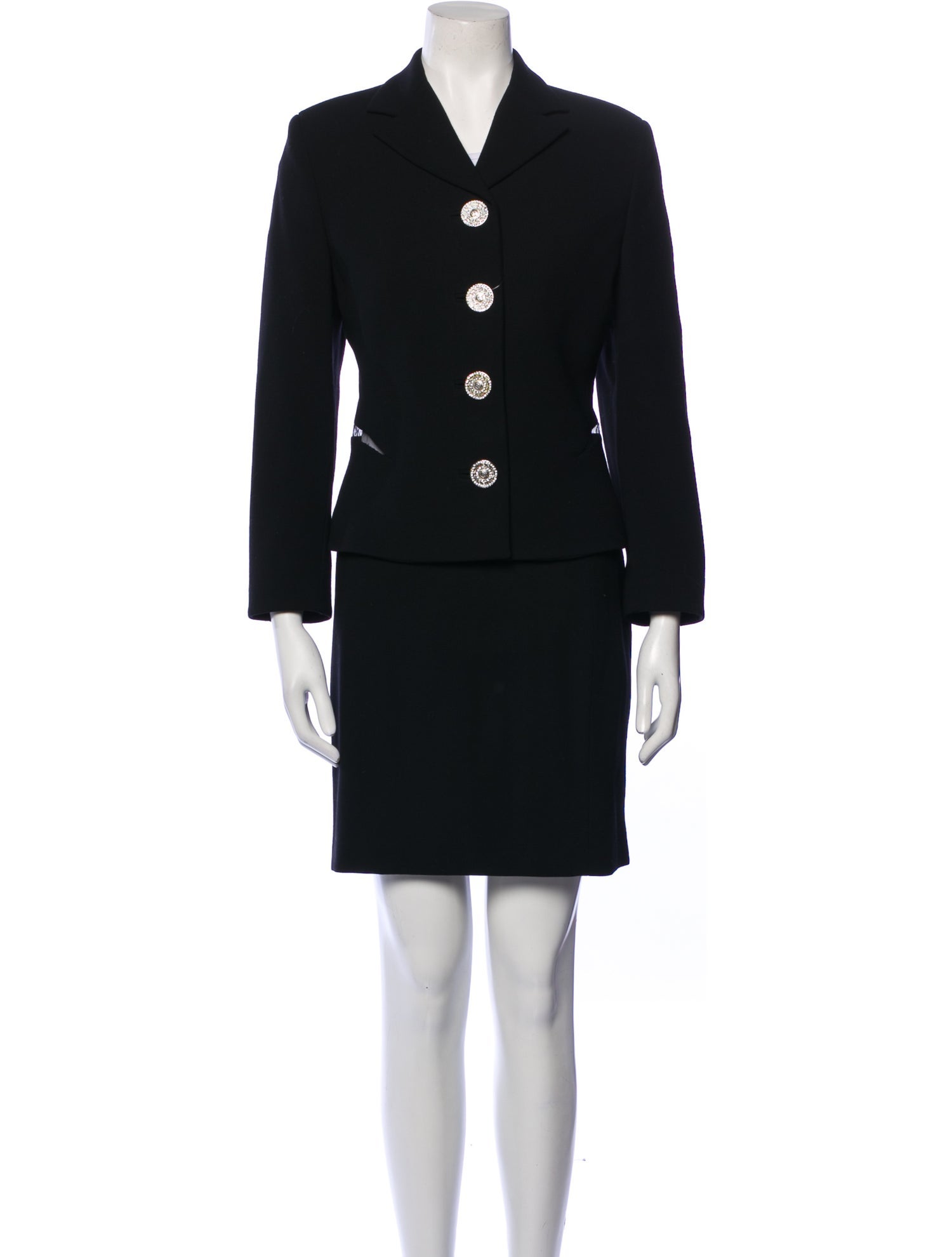 Gianni Versace Skirt Suit - Black Suits and Sets, Clothing - GVE48675 ...
