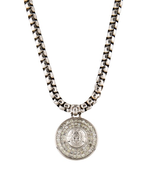 Gianni Versace Crystal Medusa Medallion Head Pendant … - Gem