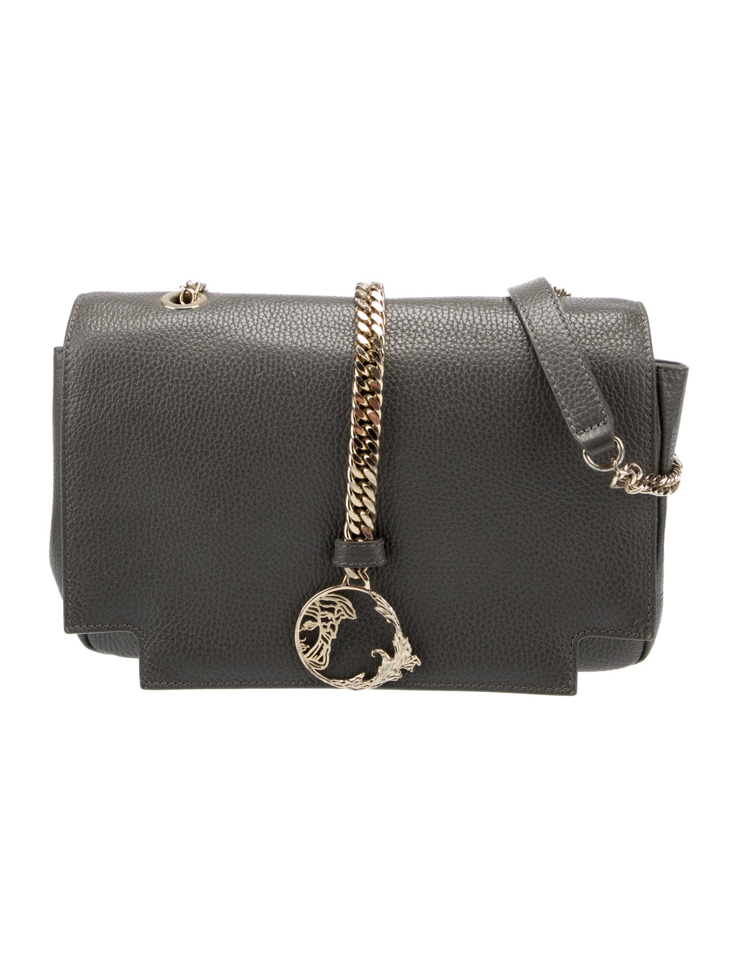 Gianni Versace Leather Crossbody Bag - Grey Crossbody Bags, Handbags ...