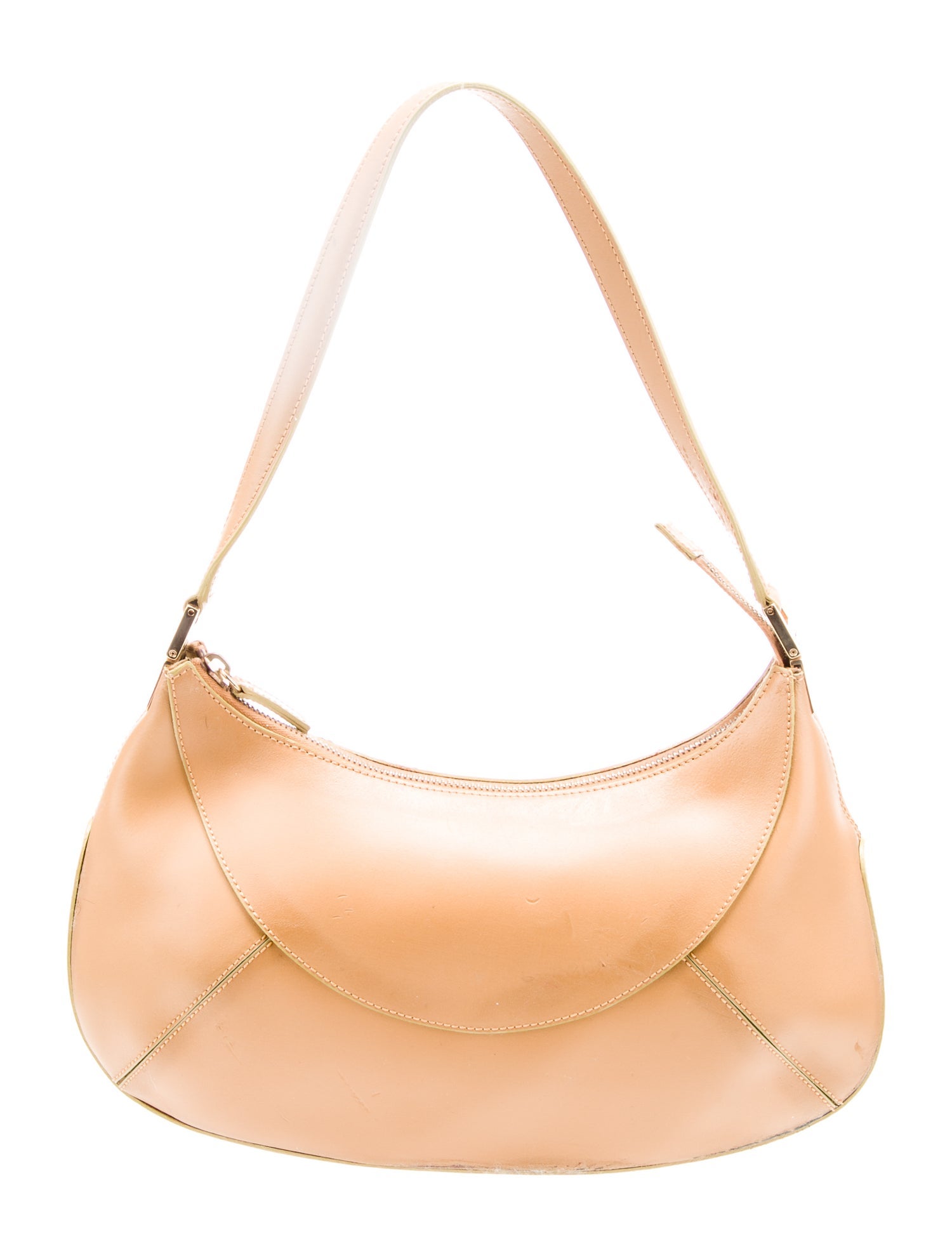 Gianni Versace Leather Shoulder Bag - Neutrals Shoulder Bags, Handbags ...