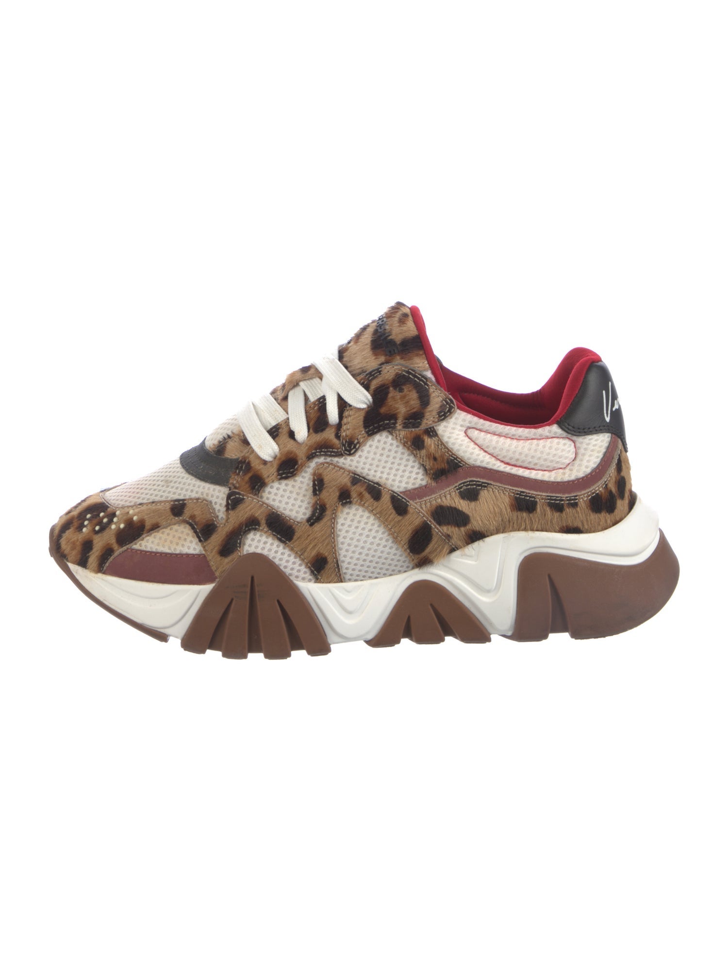 Versace Animal Print Chunky Sneakers - Brown Sneakers, Shoes - GVE53476 ...