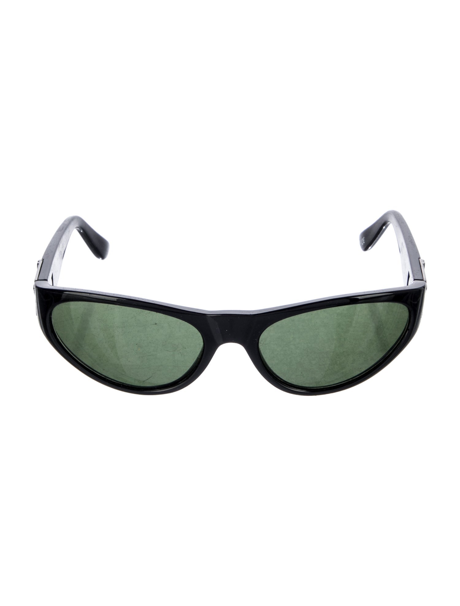 Gianni Versace Medusa Insignia Shield Sunglasses - Black Sunglasses ...