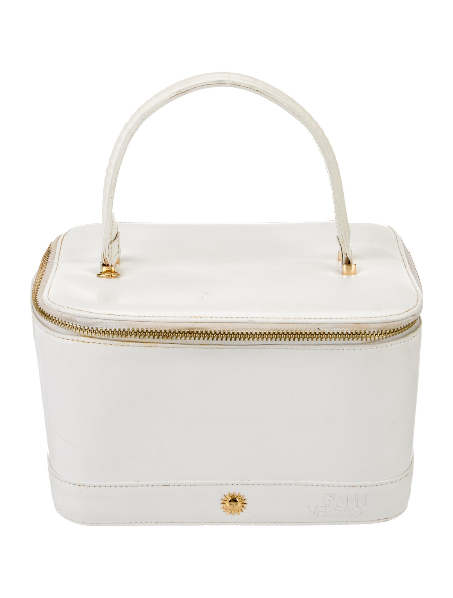 Gianni Versace Top Handle Bag - Neutrals Handle Bags, Handbags ...