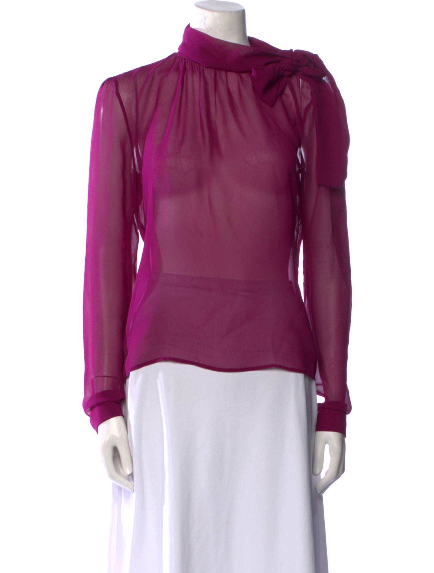 Gianni Versace Vintage 2000 Blouse - Purple Tops, Clothing - GVE55409 ...