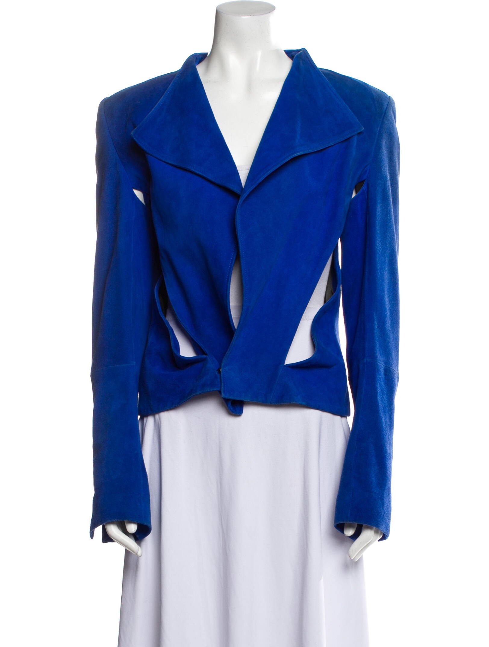 Haider Ackermann Leather Evening Jacket - Blue Jackets, Clothing ...