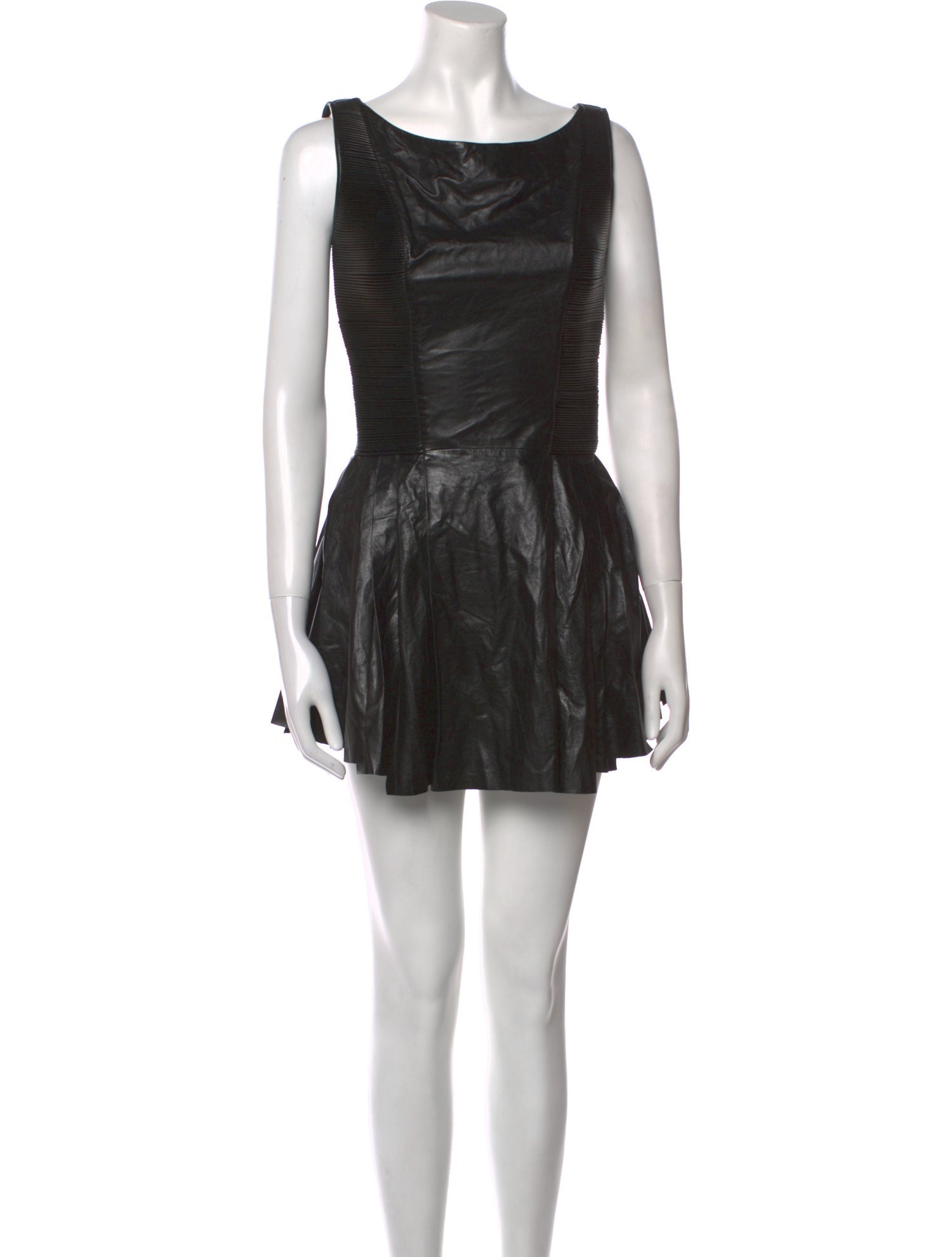 Hakaan Lambskin Mini Dress - Black Dresses, Clothing - HAK20162 | The ...
